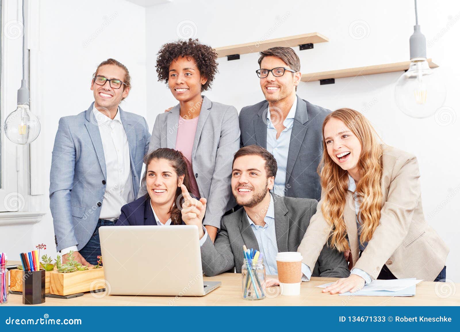 Creative Business Start-up Team Has a Vision Stock Image - Image of ...