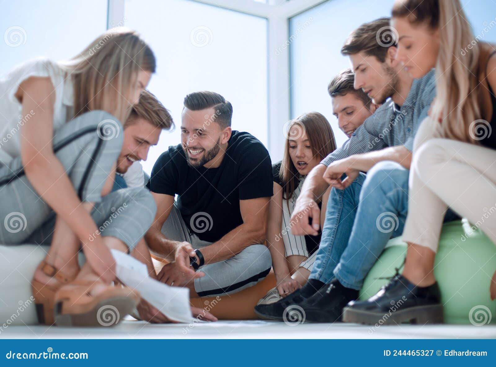 Creative Business Team Discusses New Ideas Stock Image - Image of ...