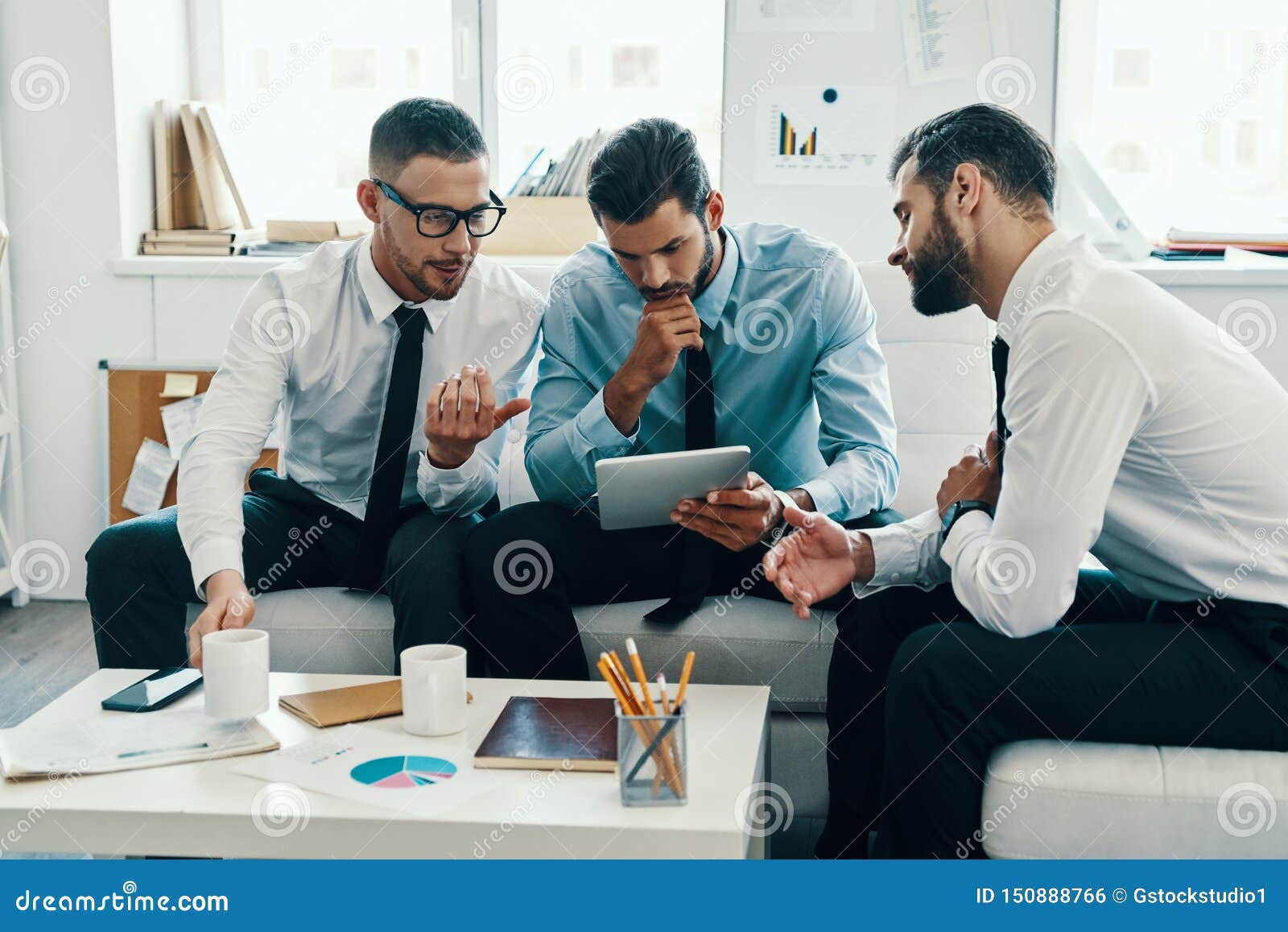 Creative business team. stock photo. Image of meeting - 150888766