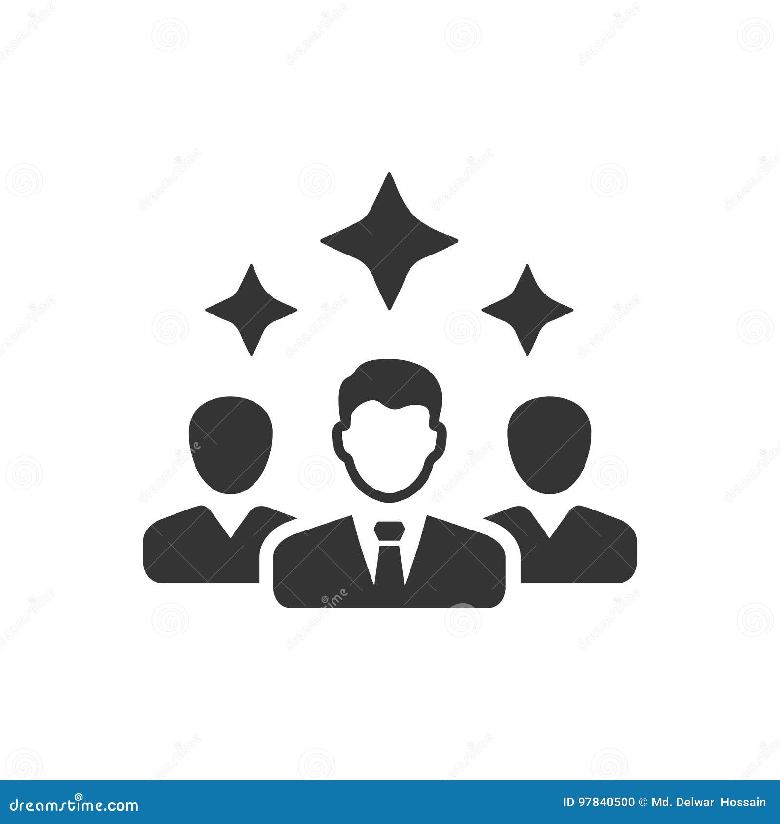 Creative Business Team Icon Stock Vector - Illustration of creative ...