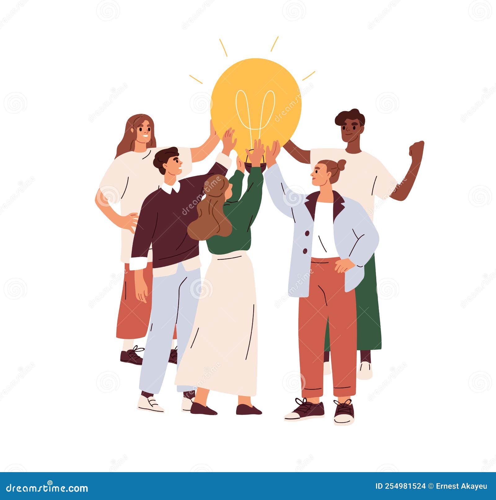 Creative Business Team and Lightbulb. Work Under Brilliant Idea ... Creative Business Team and Lightbulb. Work Under Brilliant Idea ...