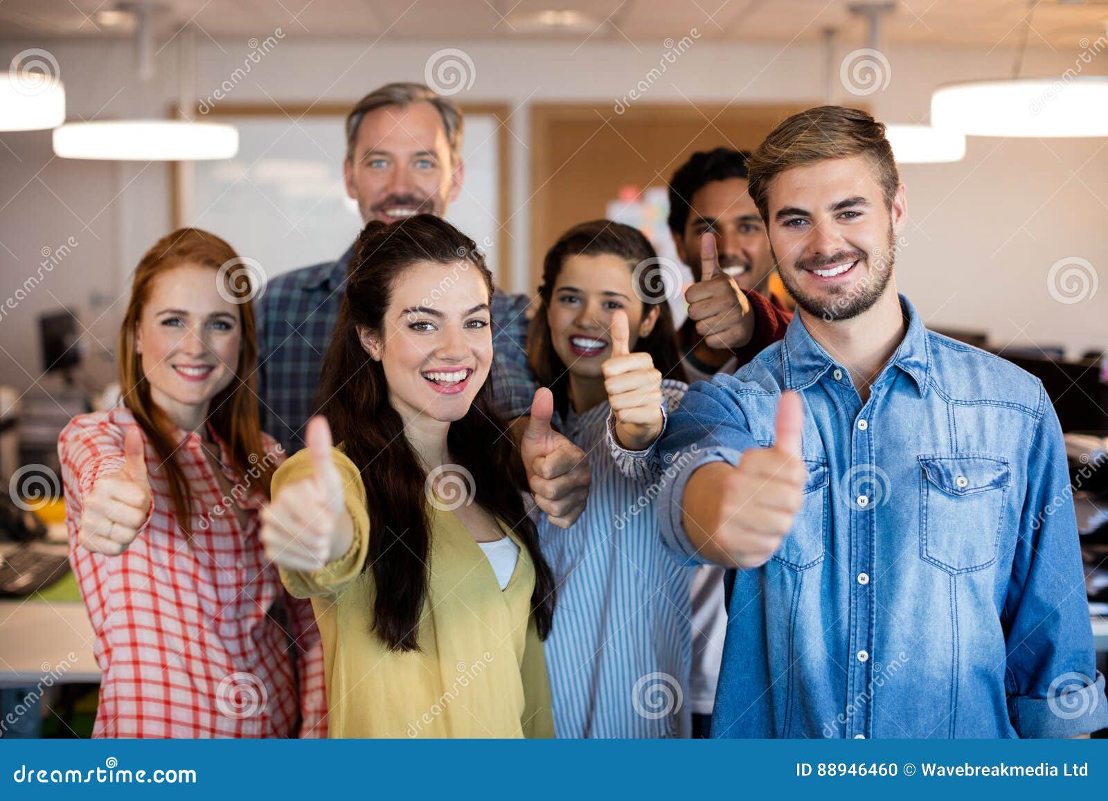 Team Showing Team Work Success Winning Gesture In Business Team Royalty ...