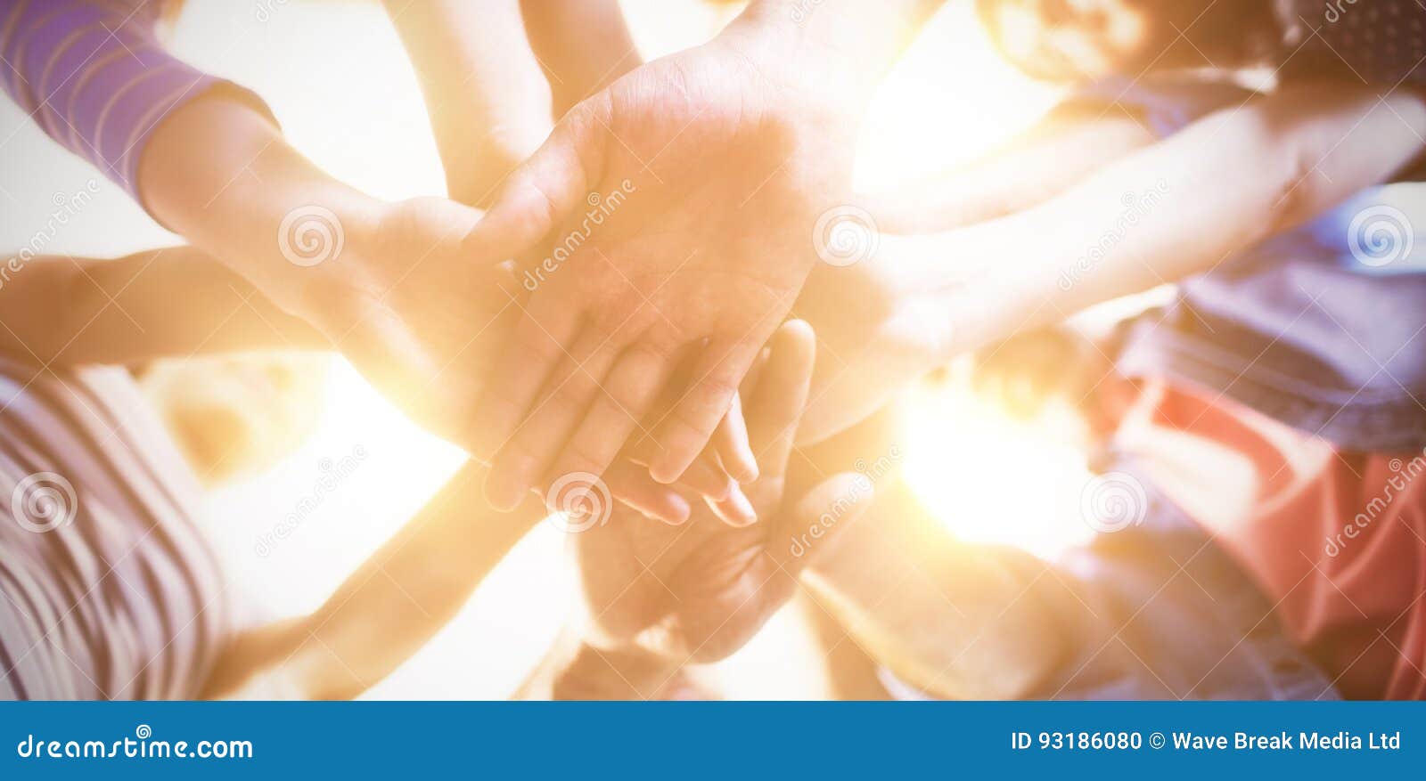 Creative Business Team Stacking Hands Together Stock Photo - Image of ...