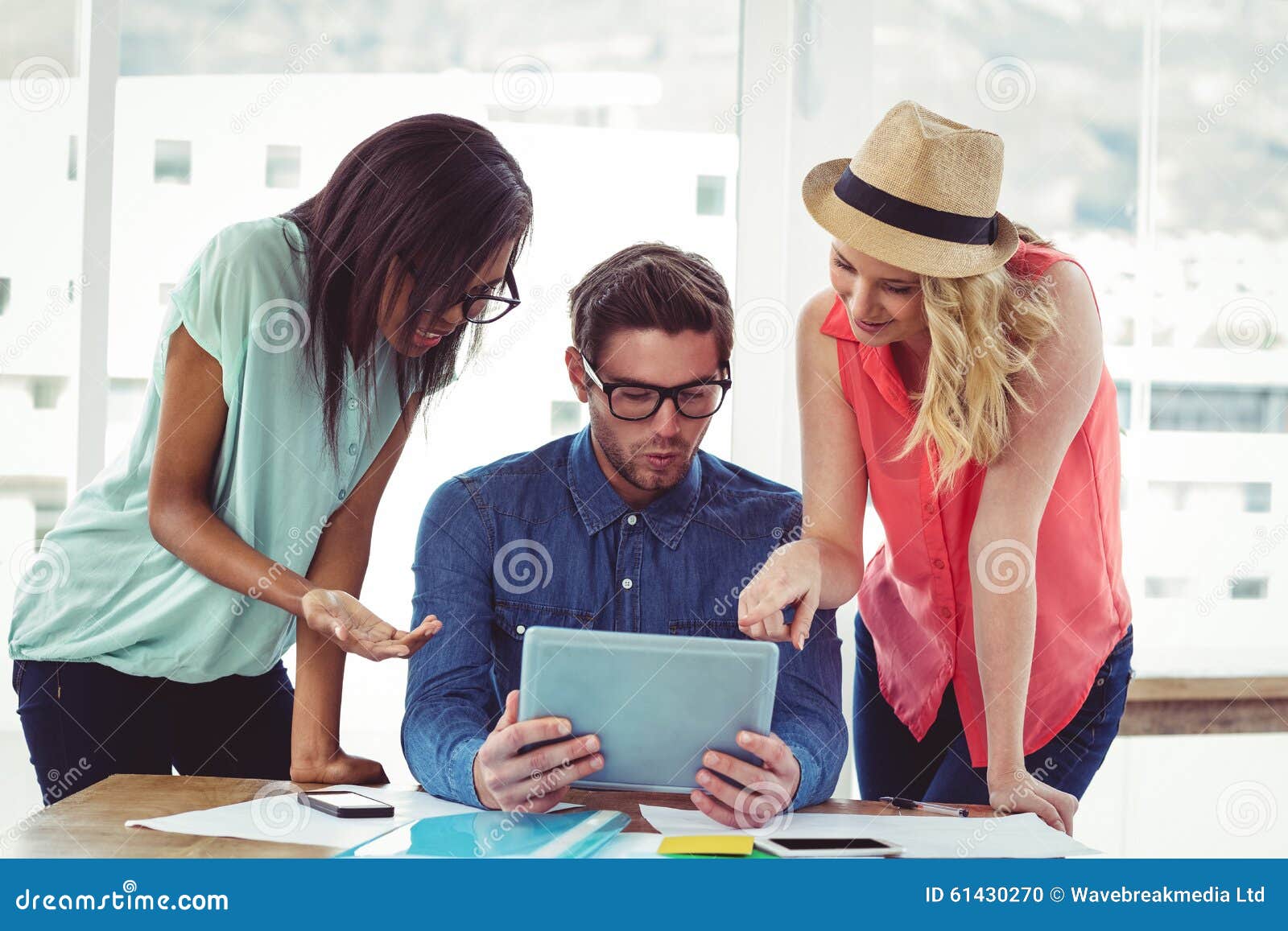 Creative Business Team Working Hard Together Stock Photo - Image of ...