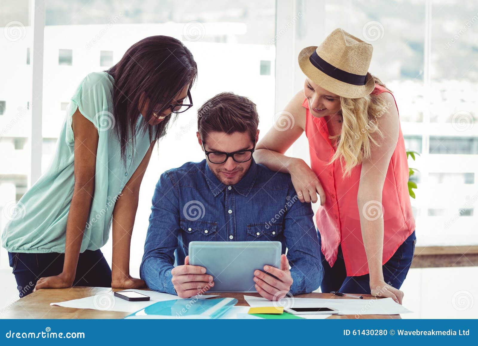 Creative Business Team Working Hard Together Stock Photo - Image of ...
