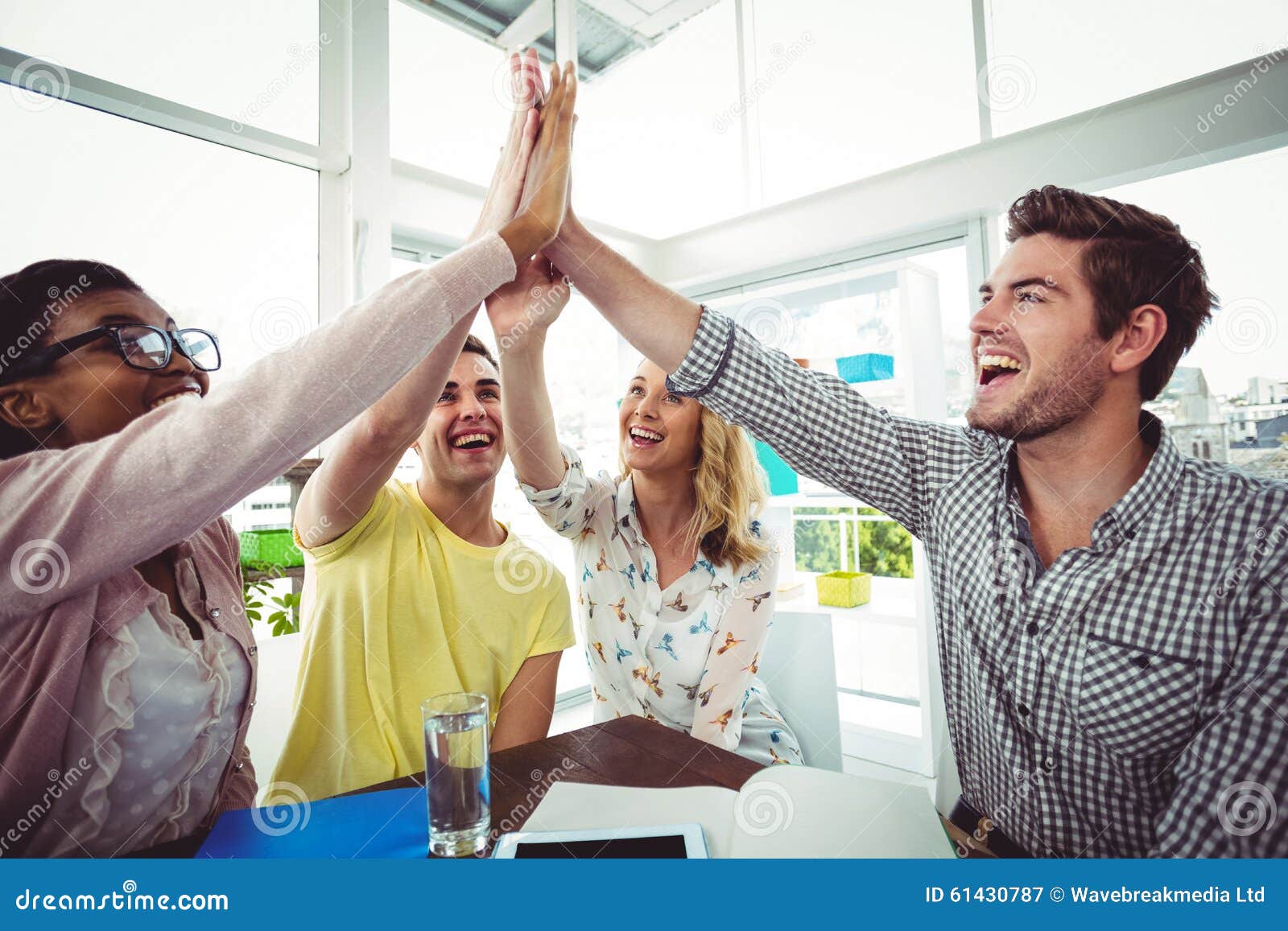 Creative Business Team Working Hard Together Stock Image - Image of ...