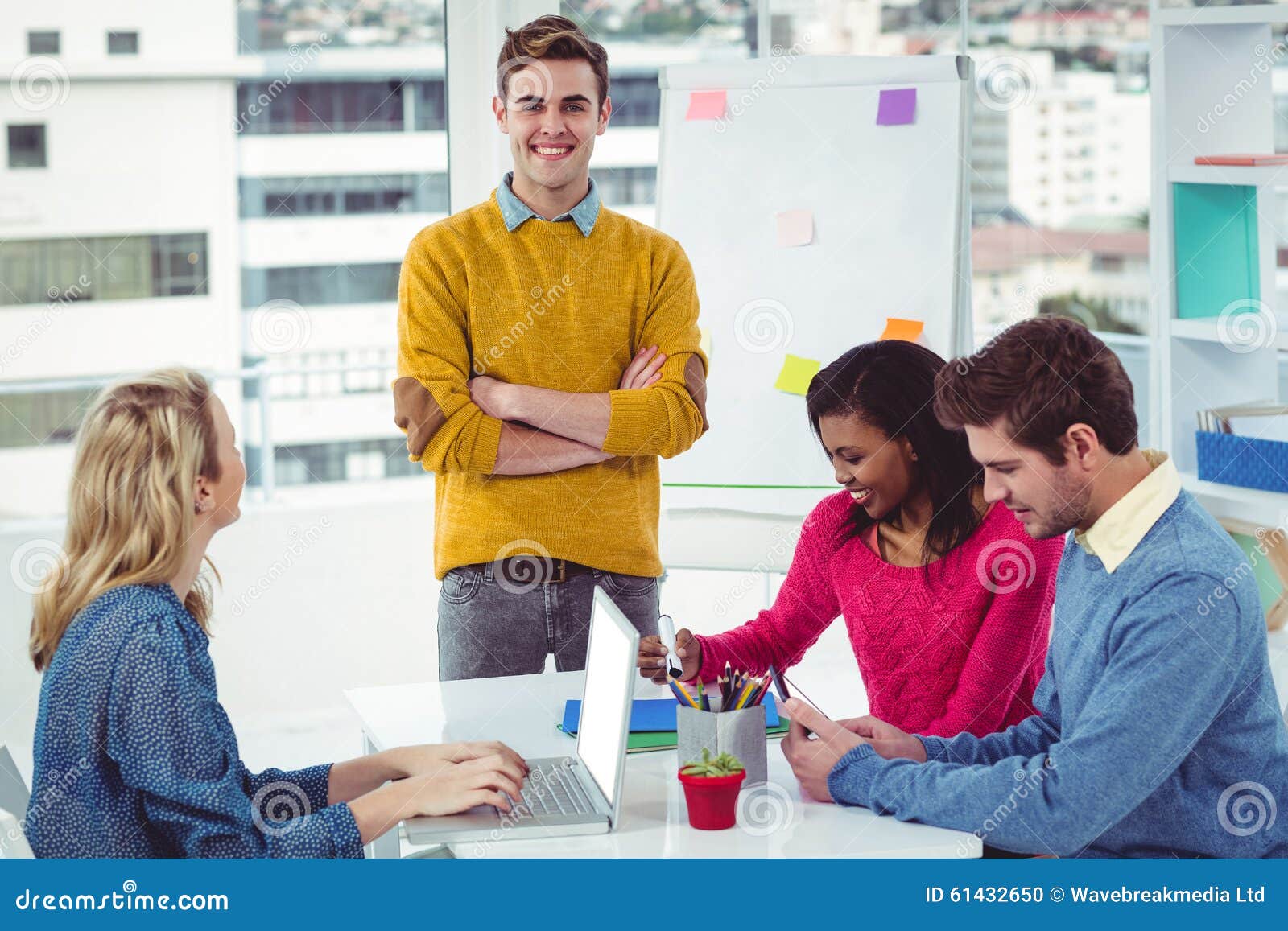 Creative Business Team Working Hard Together Stock Photo - Image of ...