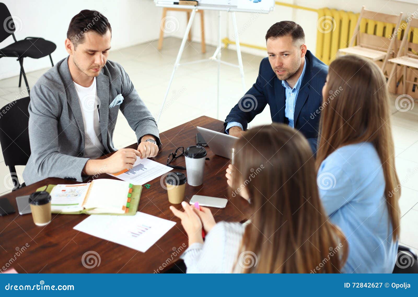 Creative Business Team Working Hard Together in Office Stock Image ...