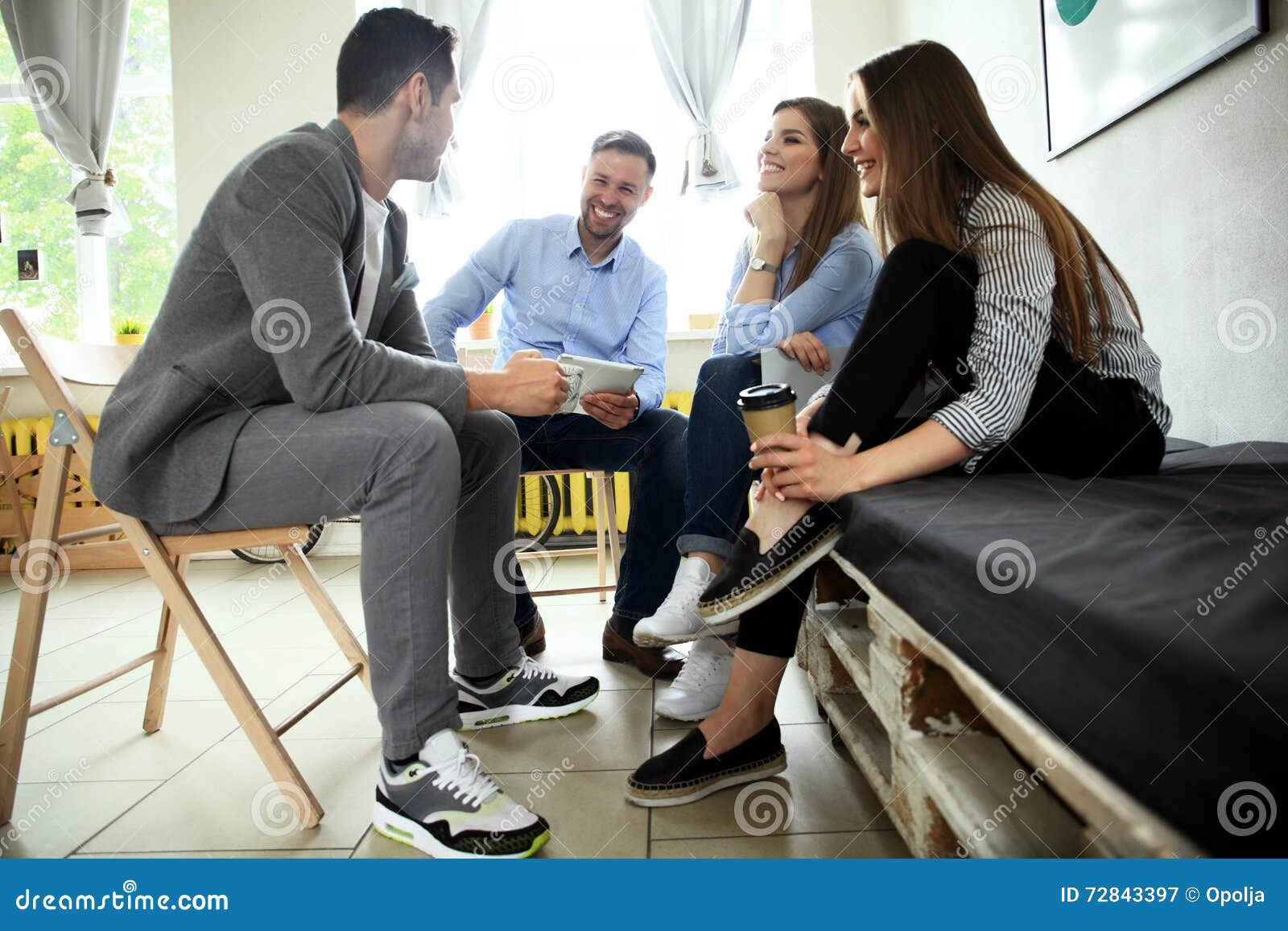 Creative Business Team Working Hard Together in Office Stock Image ...