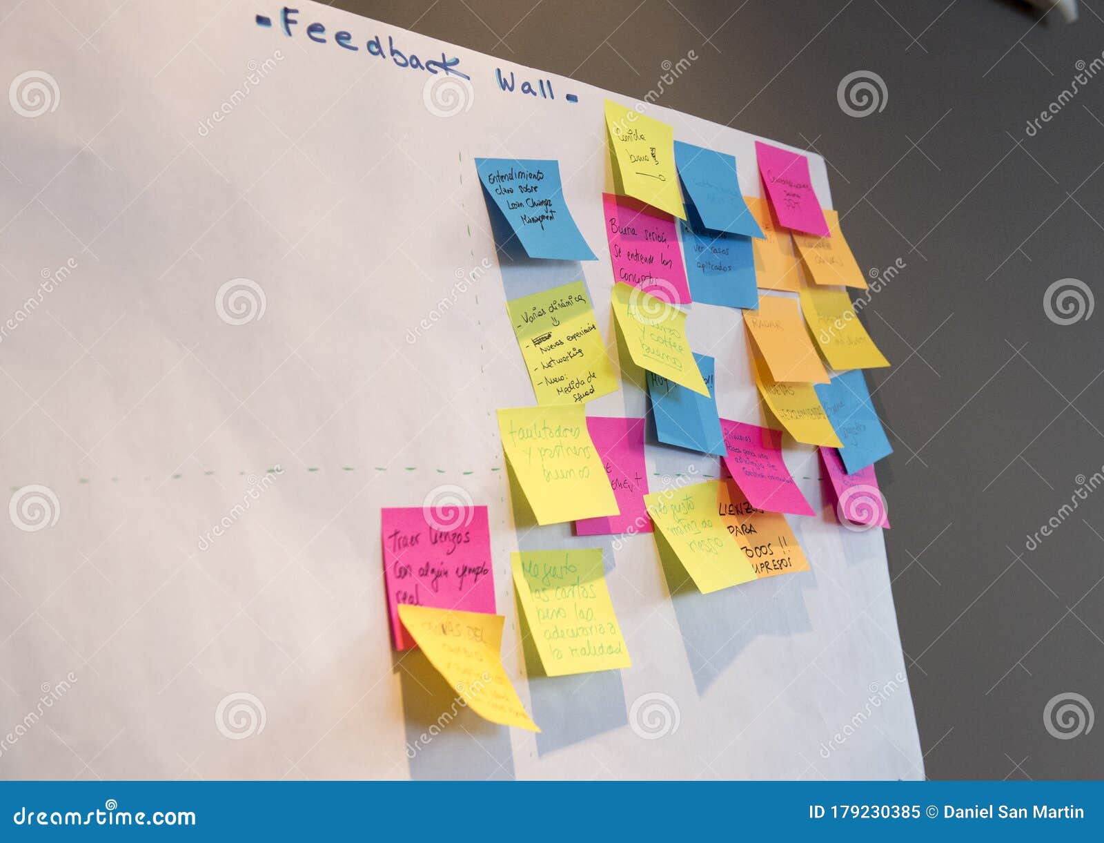 Creative Business Team Writing on Adhesive Notes in Office Stock Image ...