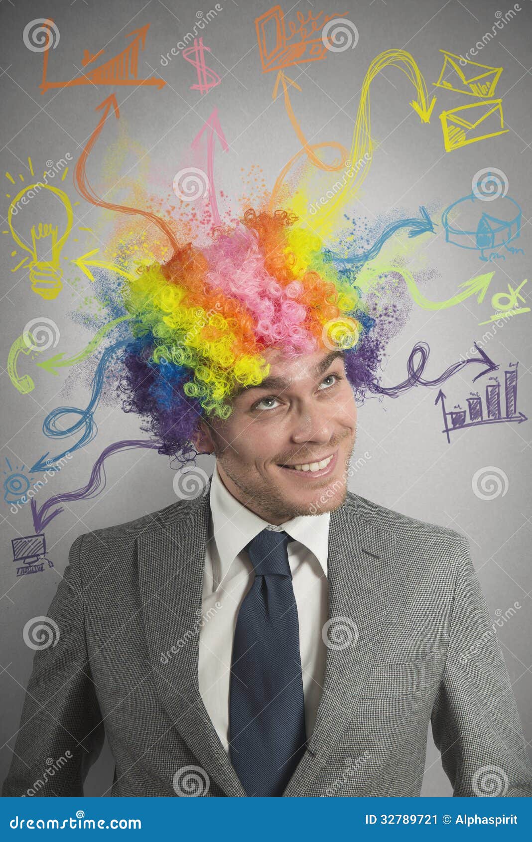 Creative businessman stock image. Image of idea, career - 32789721