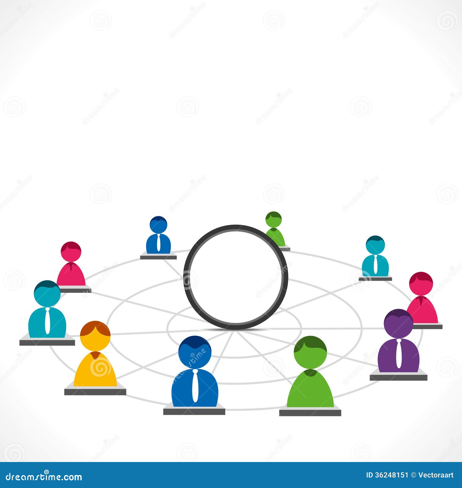 Creative Businessmen Network Stock Vector - Illustration of ...