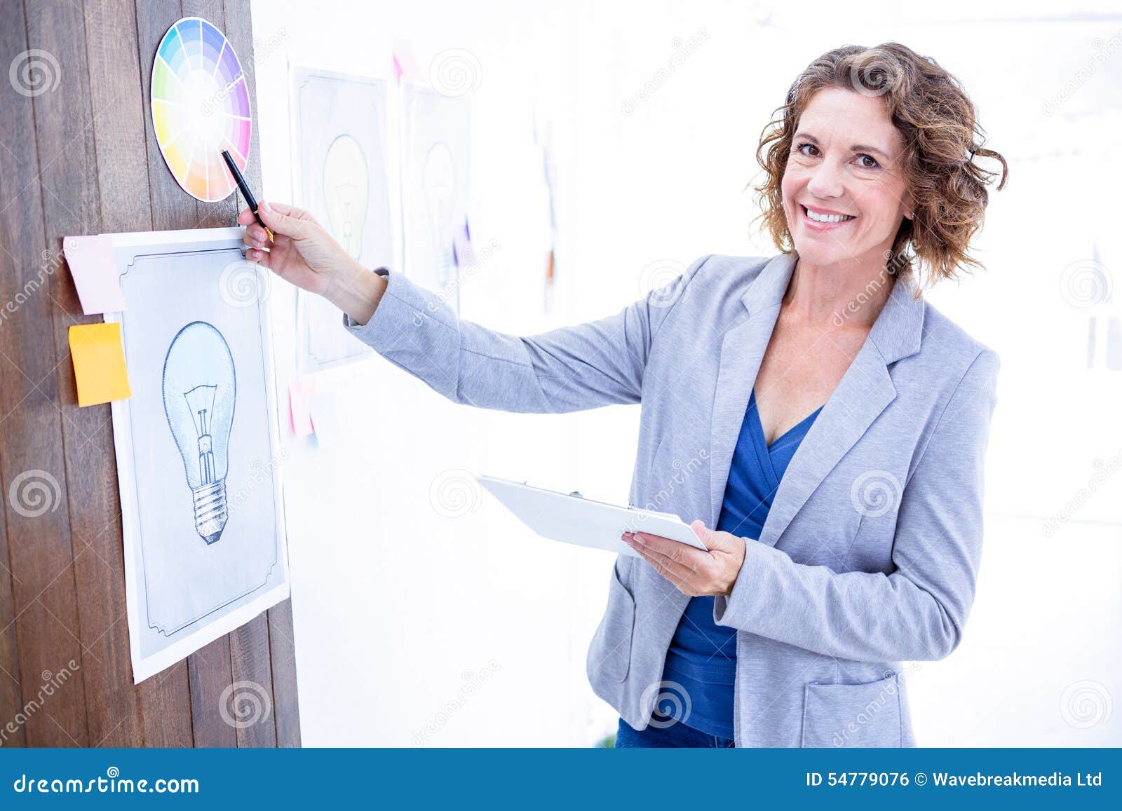 Pointing To Sample Color Chart Royalty-Free Stock Photo | CartoonDealer ...