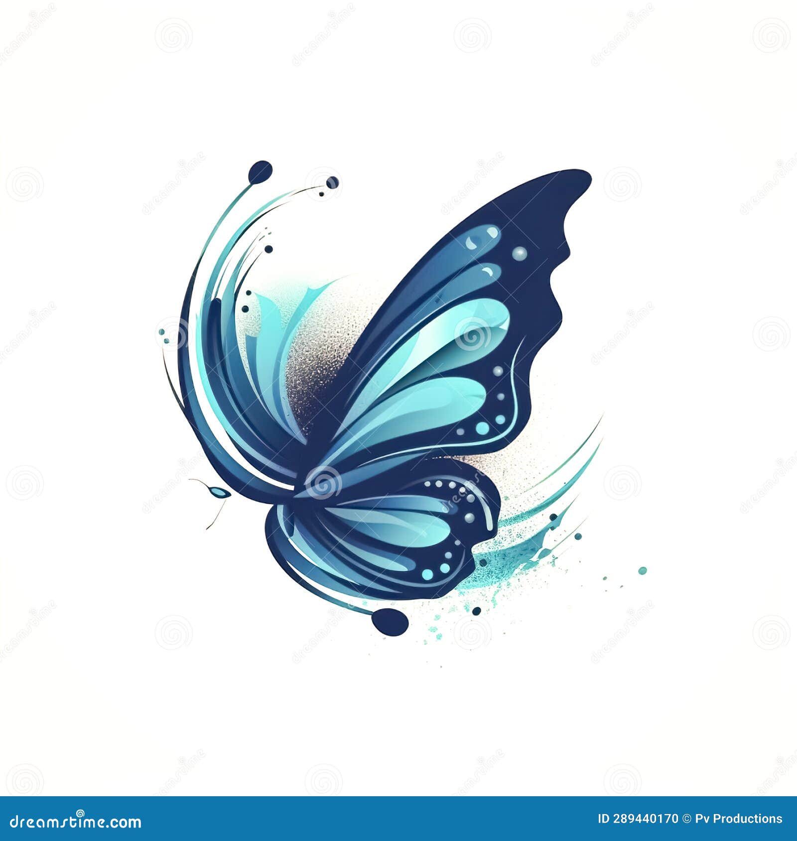 Creative Butterfly Design on a Light Background, Generative AI. Stock ...
