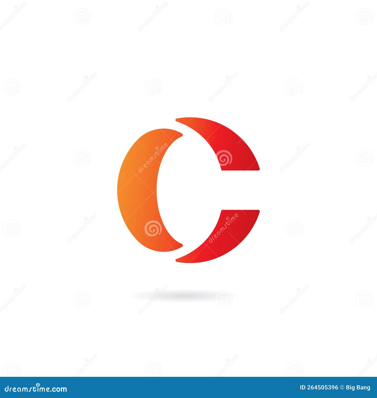 Creative C Logo Icon Initials Based Letters in Vector Stock Vector ...