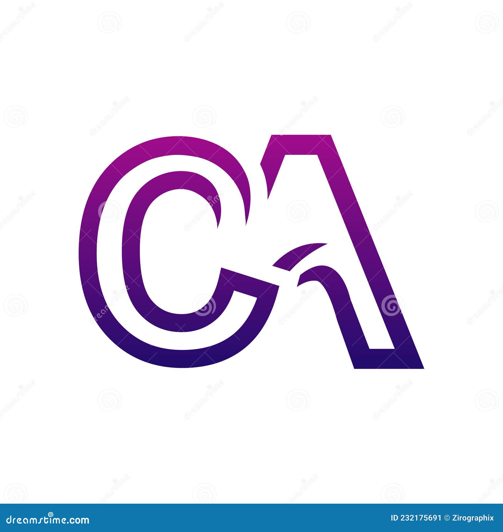 Creative CA Logo Icon Design Stock Vector - Illustration of success ...