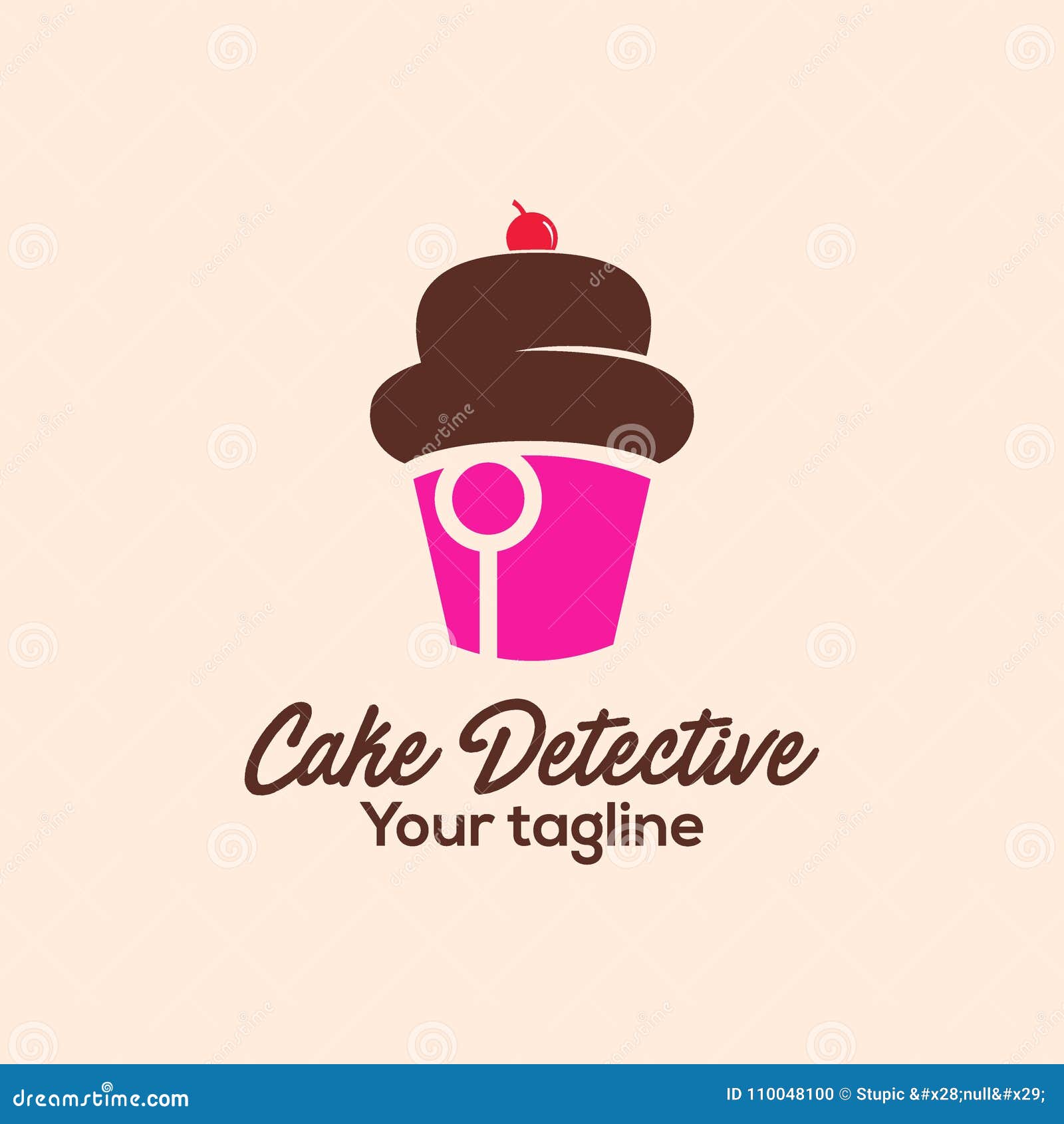 Creative Cake Logo Vector Art Logo Stock Illustration - Illustration of ...