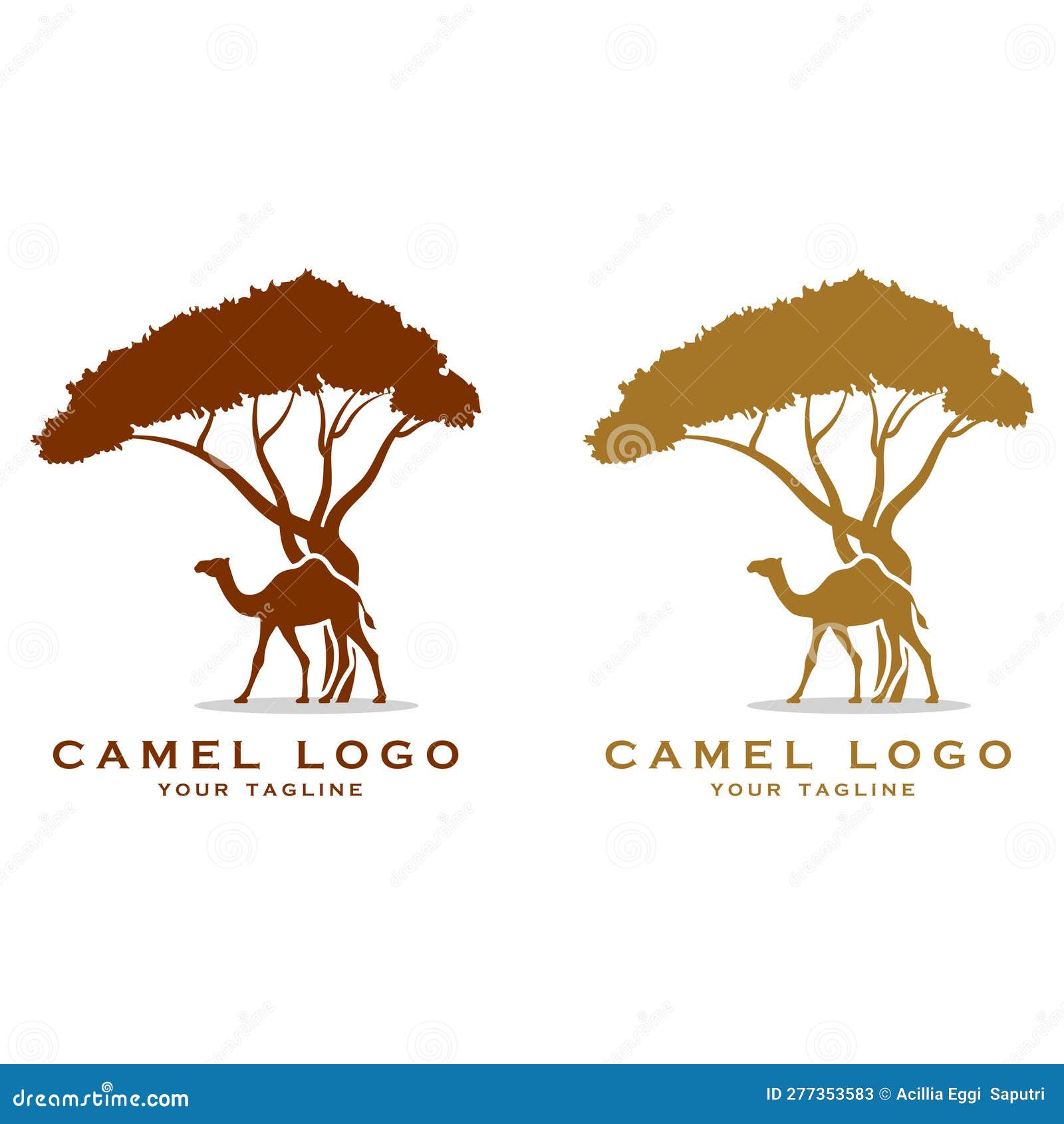 Camel Logo with Slogan Template Stock Vector - Illustration of isolated ...