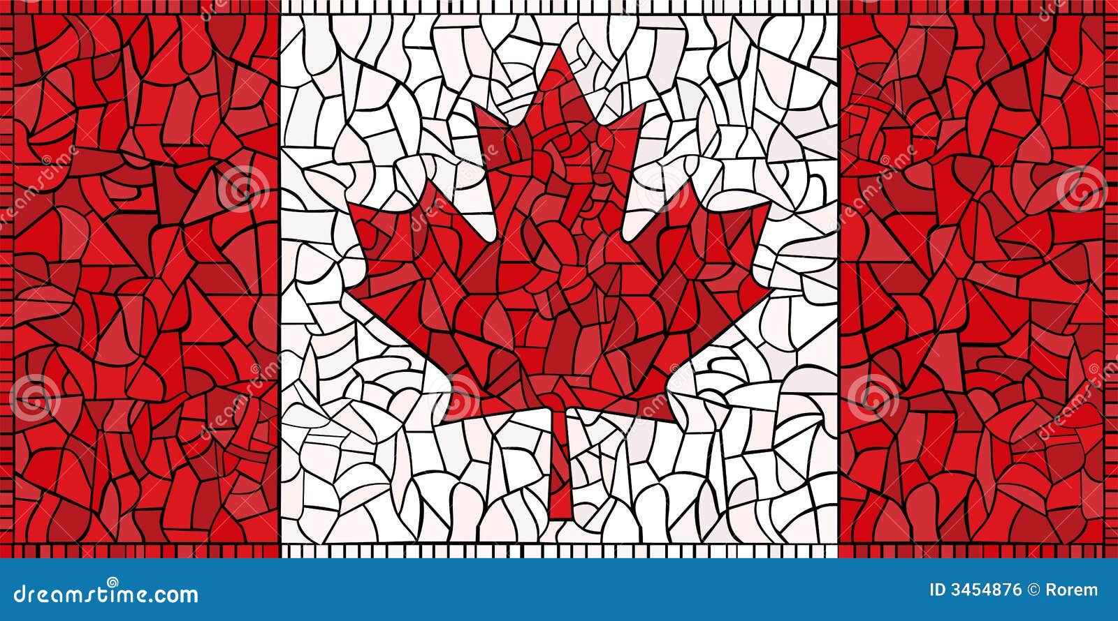 Creative CANADA National Flag Stock Vector - Illustration of montreal ...
