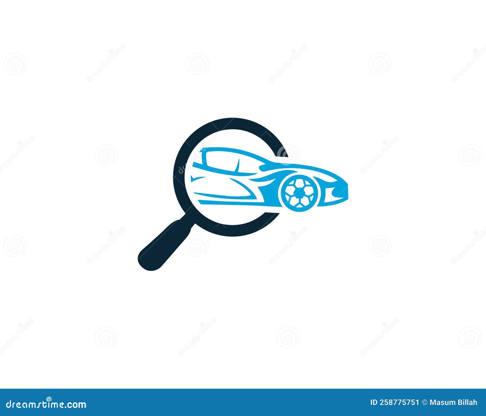 Creative Car Finder Logo Design. Stock Vector - Illustration of design ...