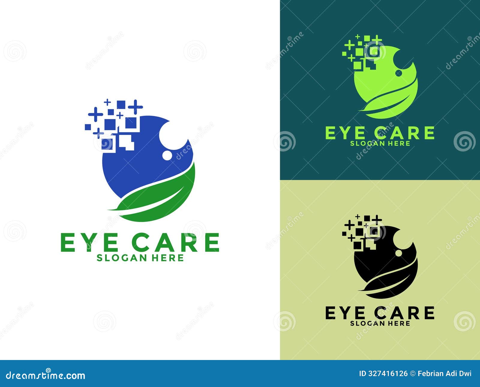 Creative Care Eye Concept Logo Design Template, Modern Eye Vision Logo ...
