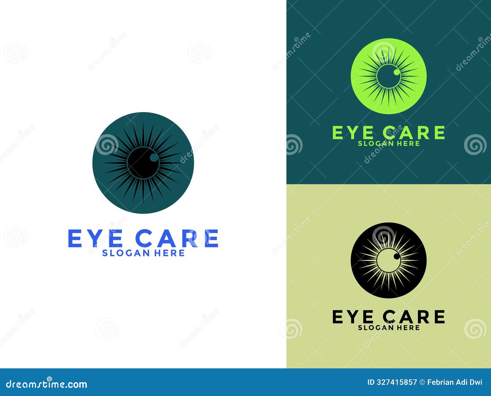 Creative Care Eye Concept Logo Design Template, Modern Eye Vision Logo ...