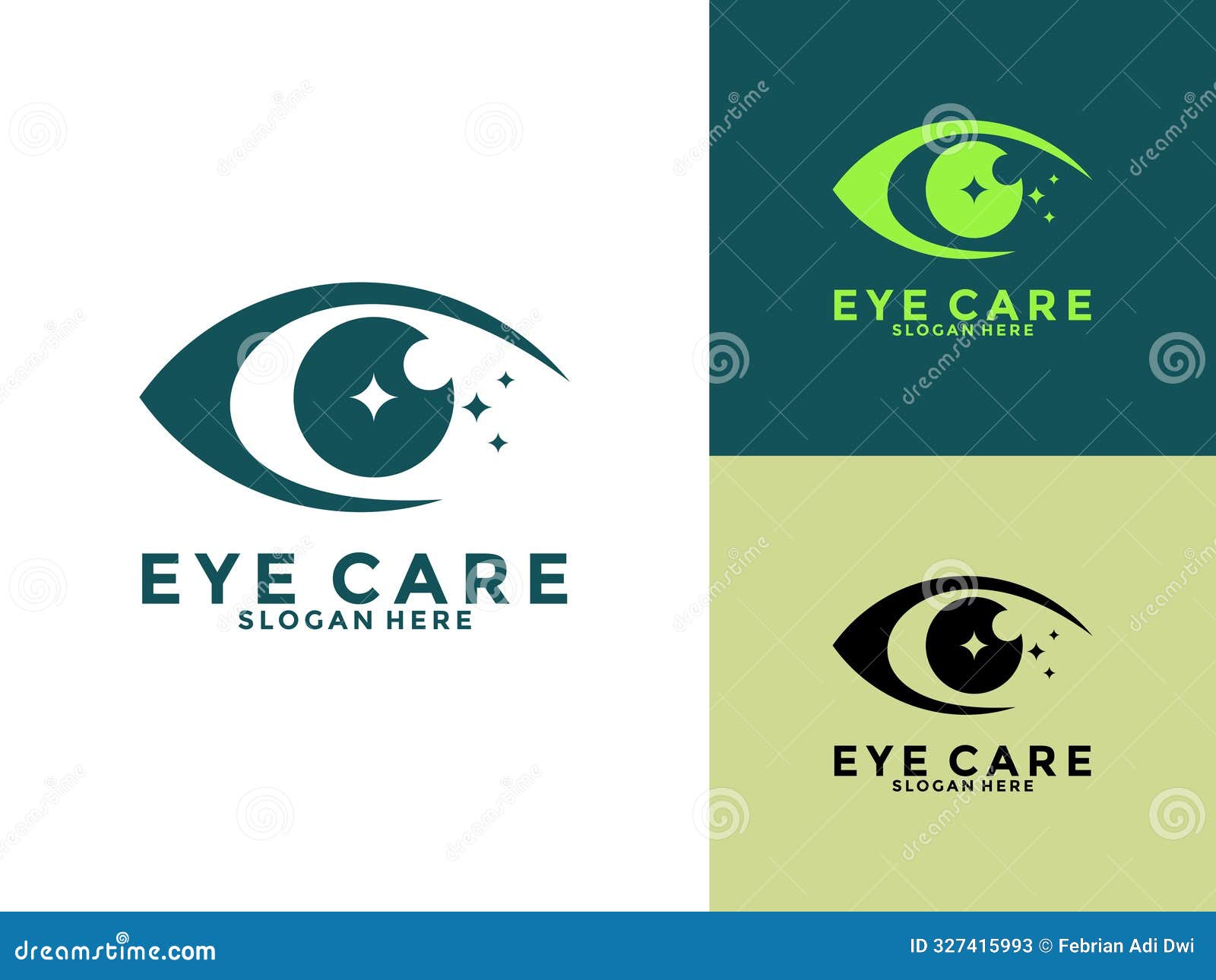 Creative Care Eye Concept Logo Design Template, Modern Eye Vision Logo ...