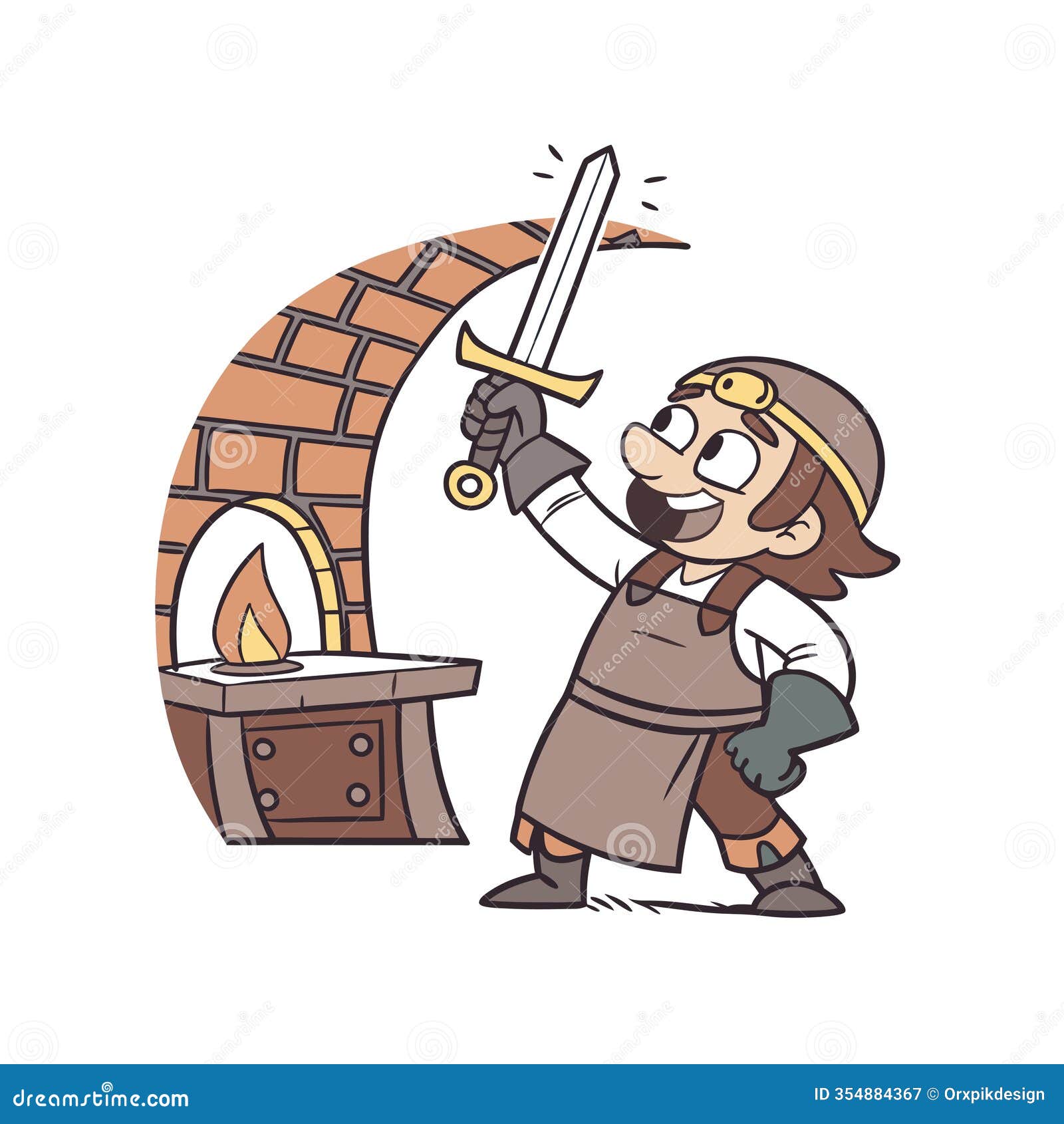 Blacksmith Character Cartoon | CartoonDealer.com #61267957