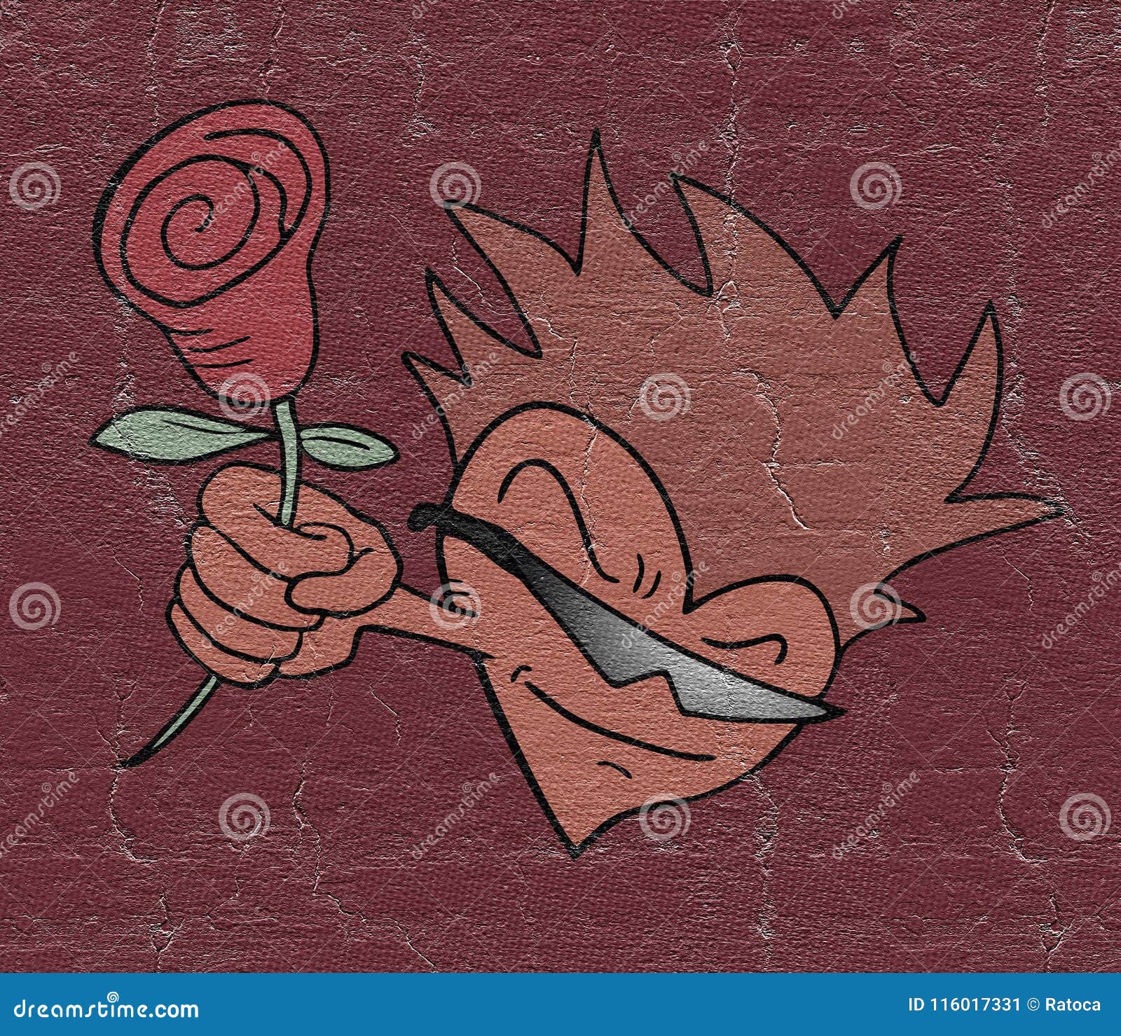 Creative cartoon character stock illustration. Illustration of creative ...