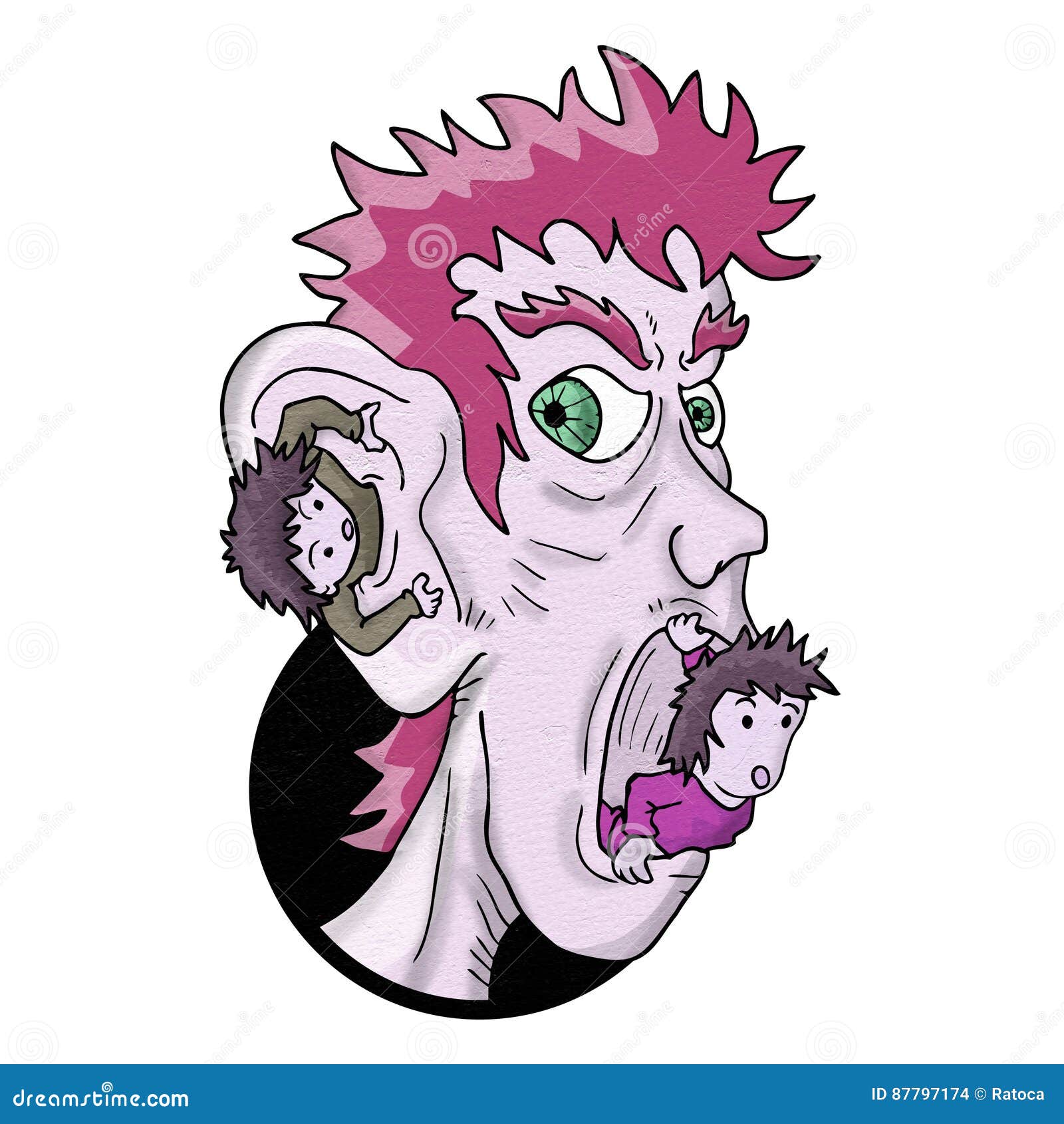 Creative cartoon character stock illustration. Illustration of creative ...