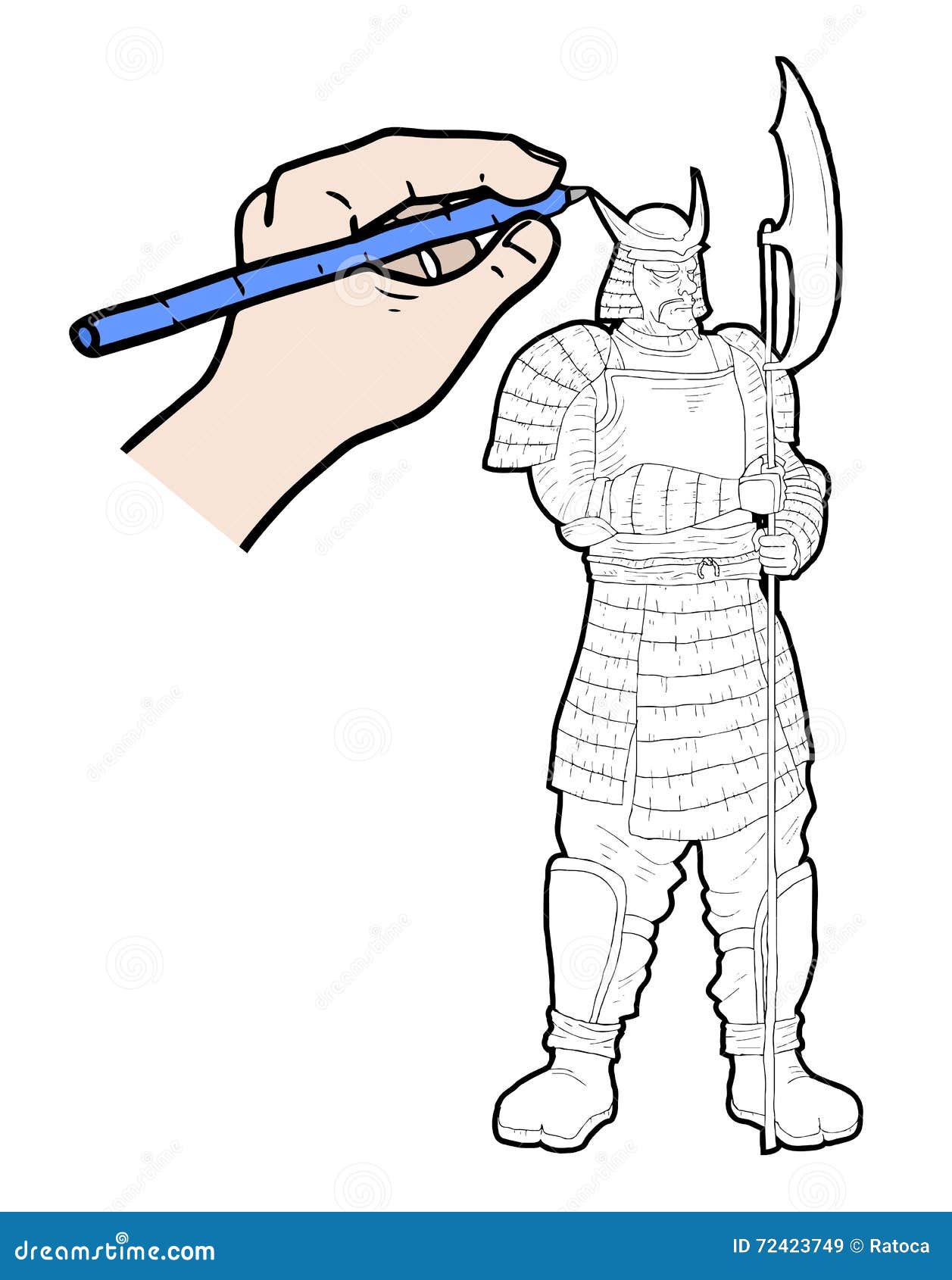 Creative cartoon character stock vector. Illustration of drawing - 72423749