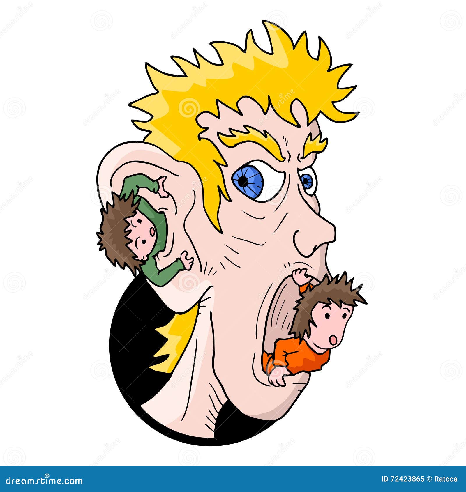 Creative cartoon character stock vector. Illustration of design - 72423865