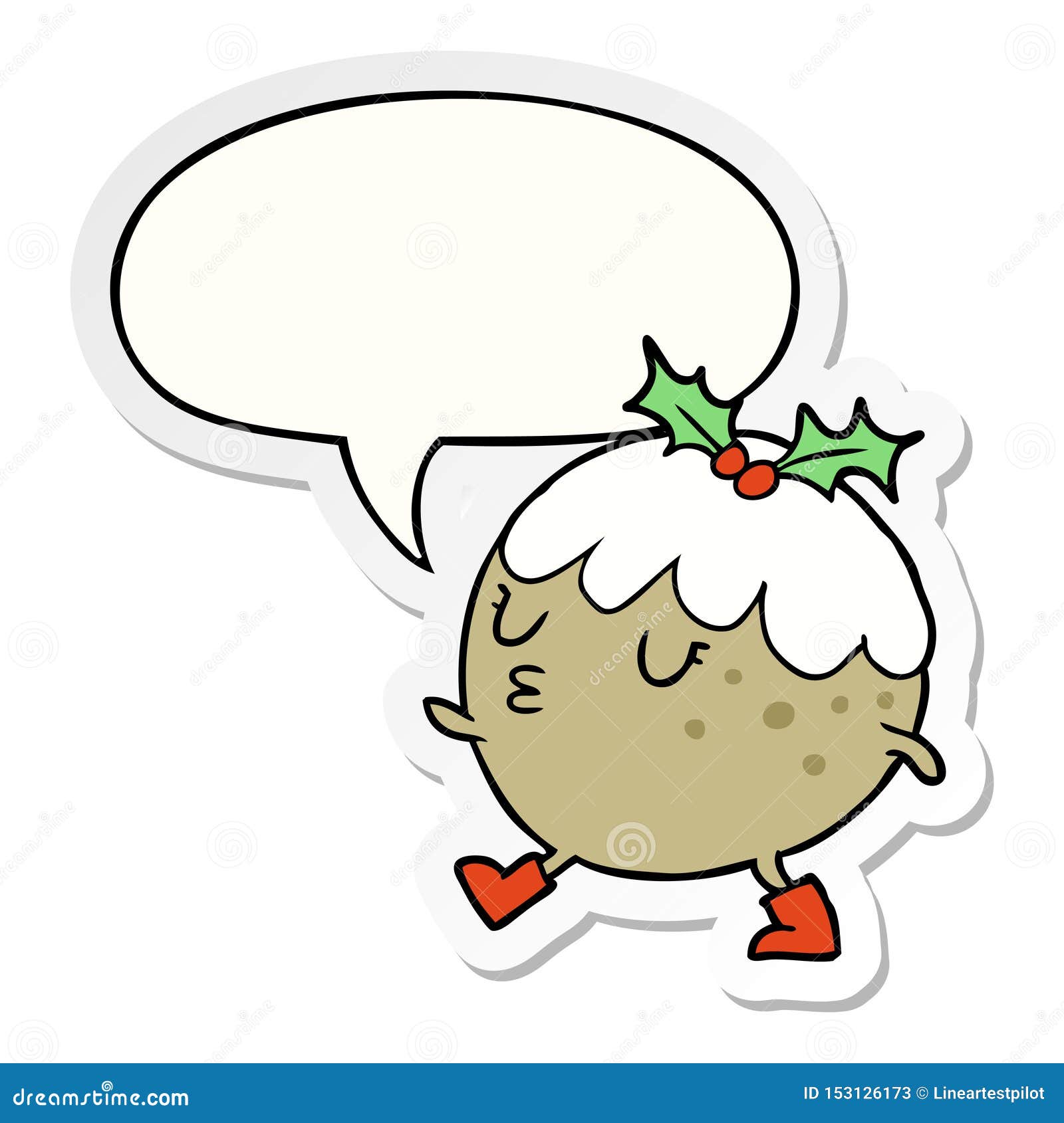 Pudding Cat Sticker Label Cartoon Vector | CartoonDealer.com #51192475