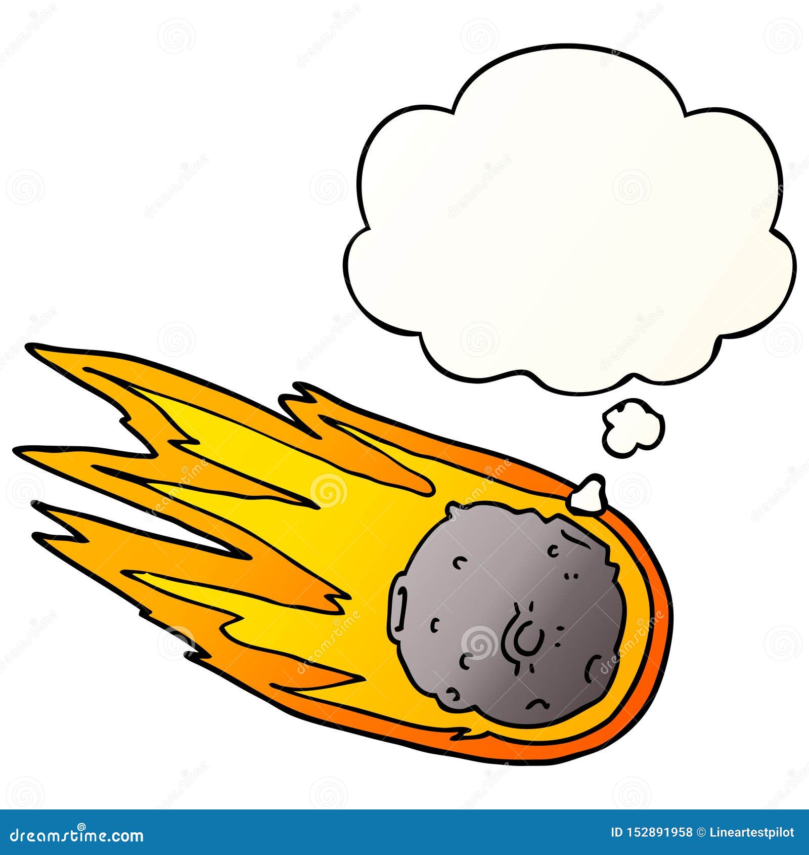 Cartoon Comet Effect Stages Set. Vector | CartoonDealer.com #95892848