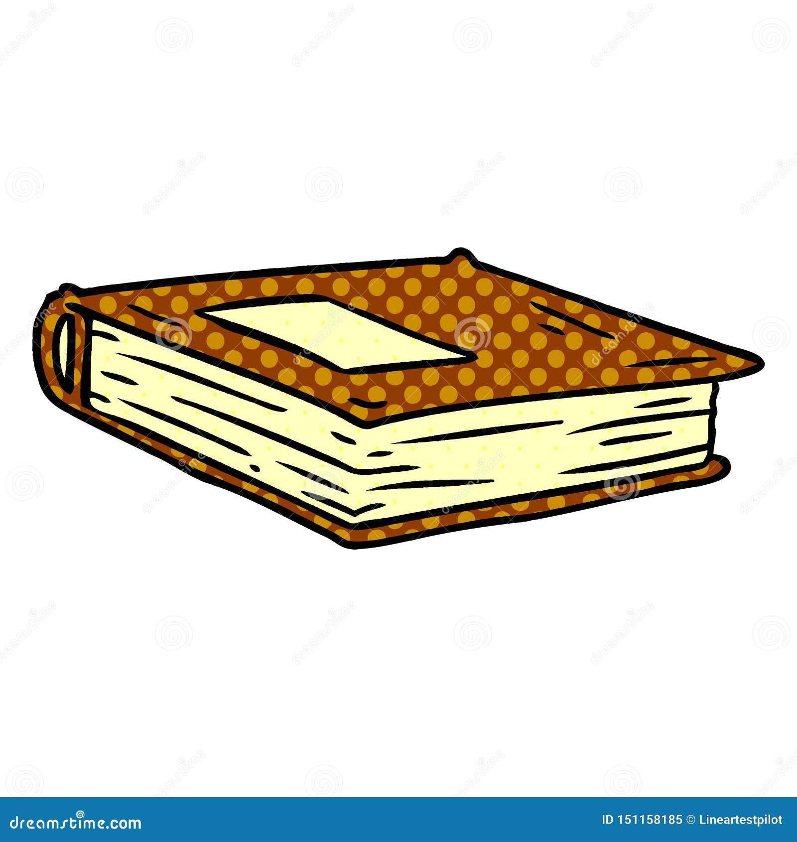 A Creative Cartoon Doodle of a Red Journal Stock Vector - Illustration ...