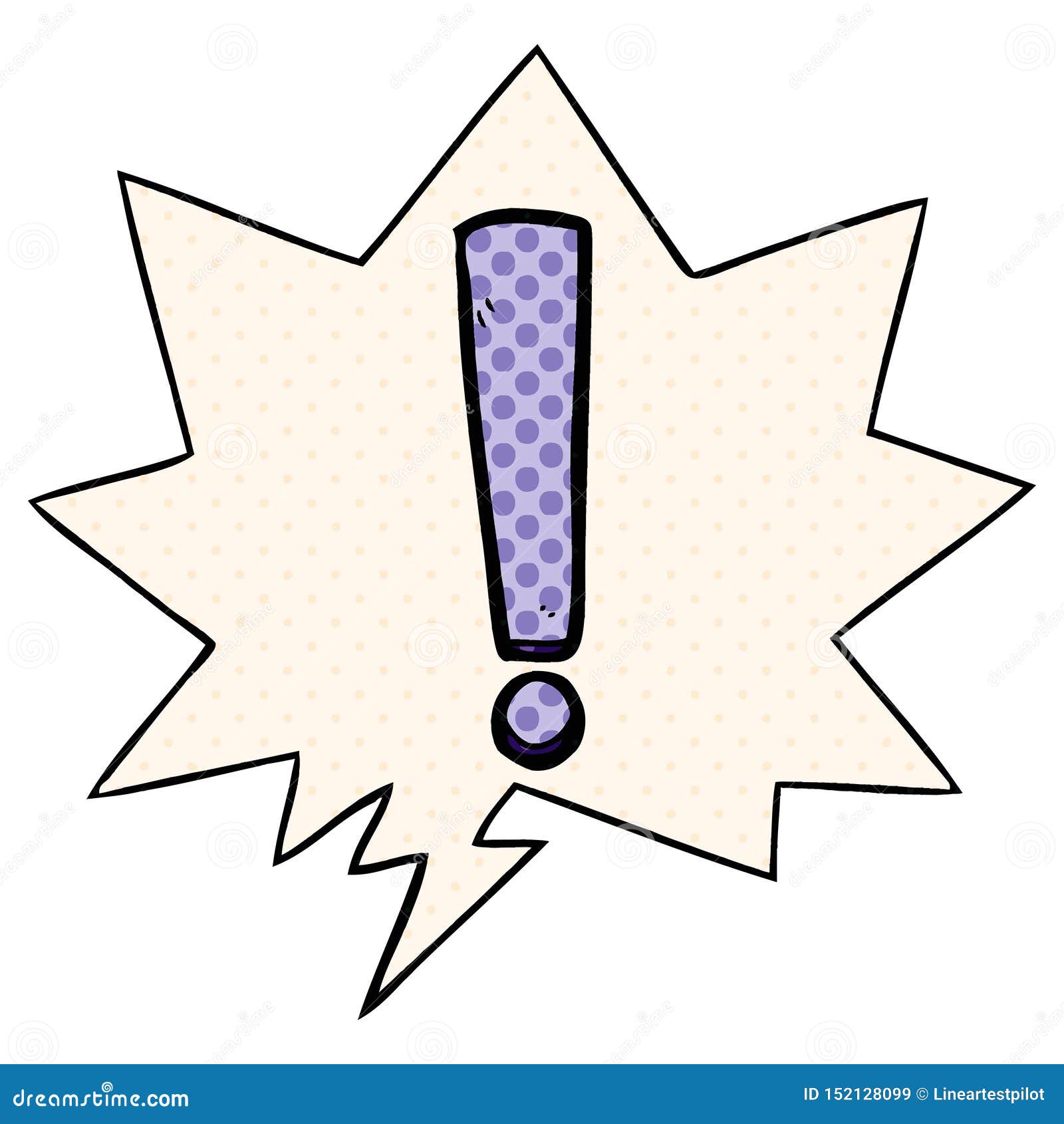 Exclamation Comic Bubble