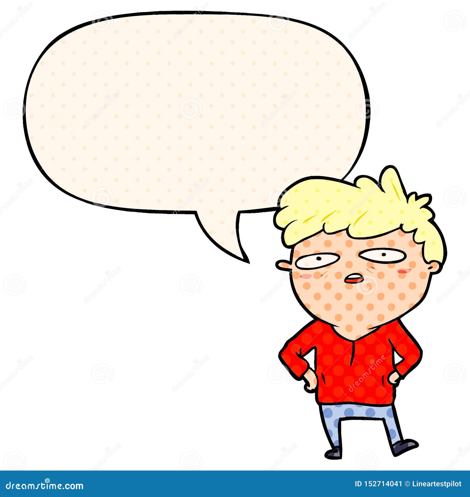 A Creative Cartoon Impatient Man and Speech Bubble in Comic Book Style ...