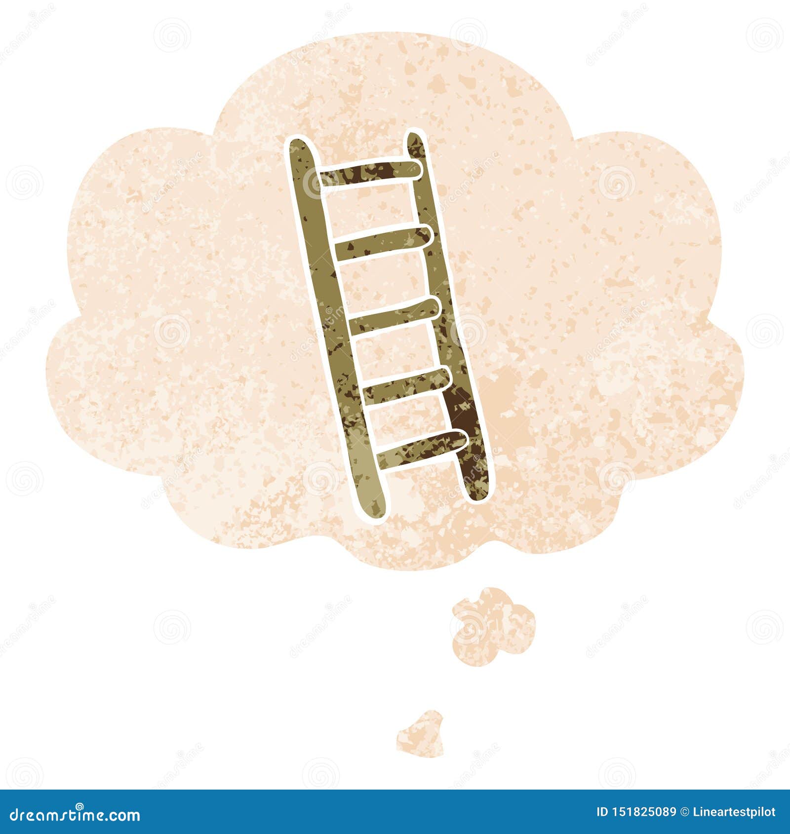 Cartoon Ladder. Different Types Of Stepladders, Tall Ladders For ...