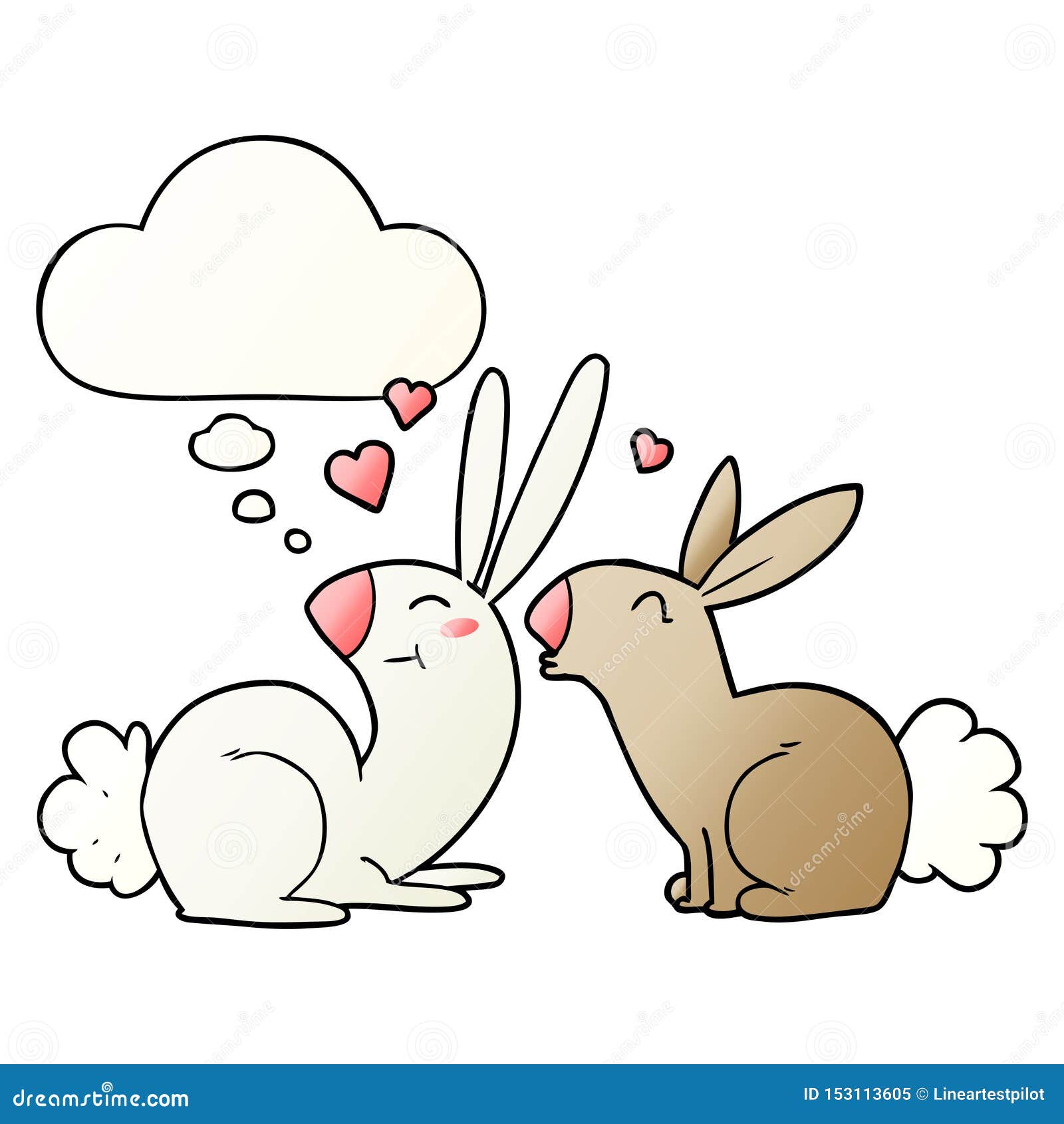 Cartoon Rabbits Love Stock Illustrations – 1,293 Cartoon Rabbits Love ...