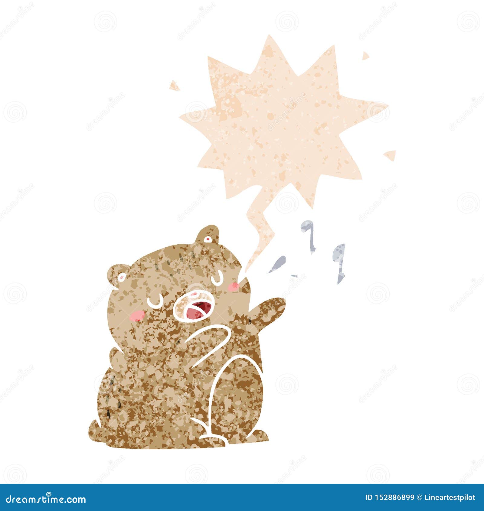 Singing Bear Cartoon Illustration | CartoonDealer.com #39313434