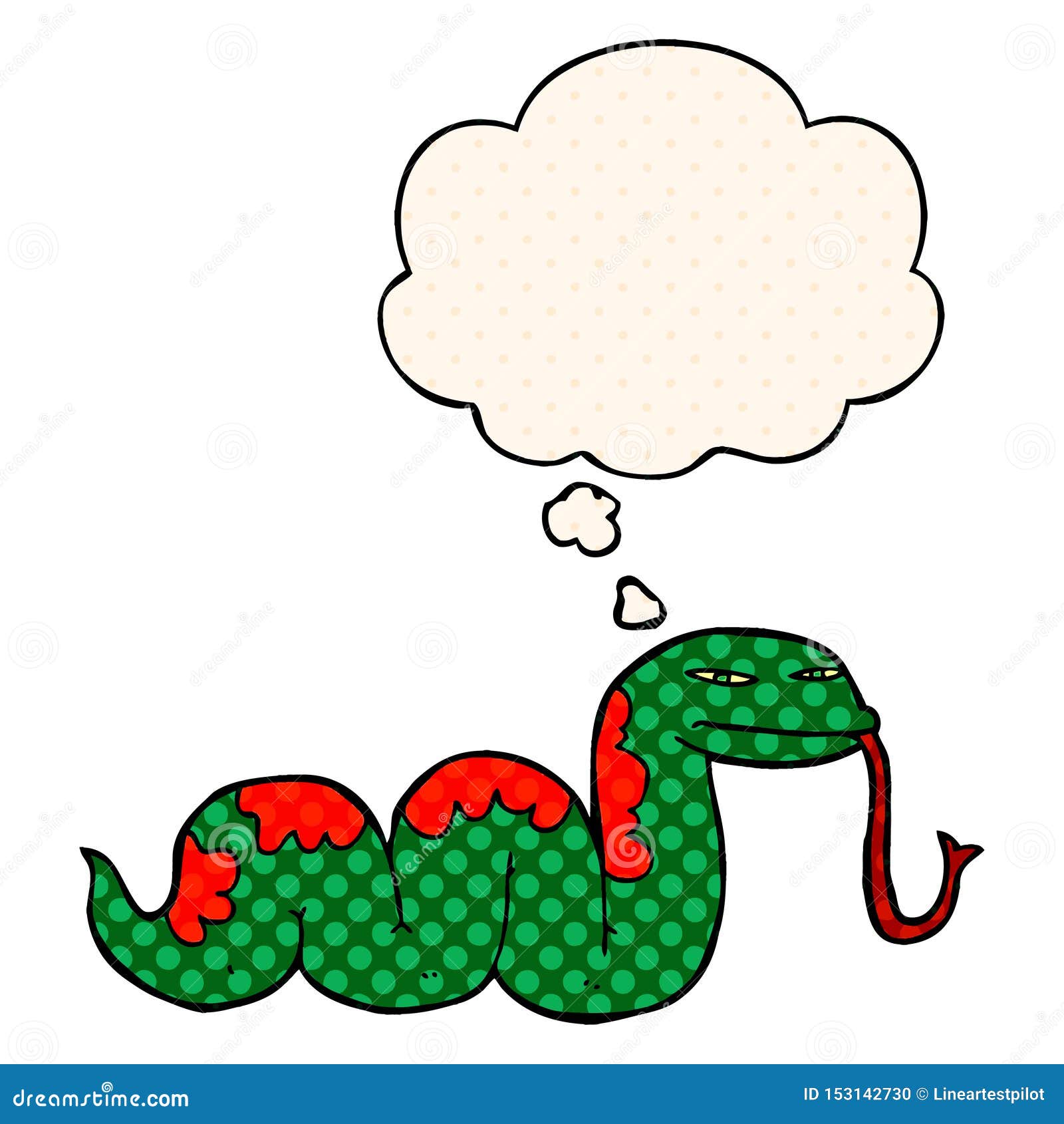 Cartoon Slithering Snake Vector Illustration | CartoonDealer.com #37570882