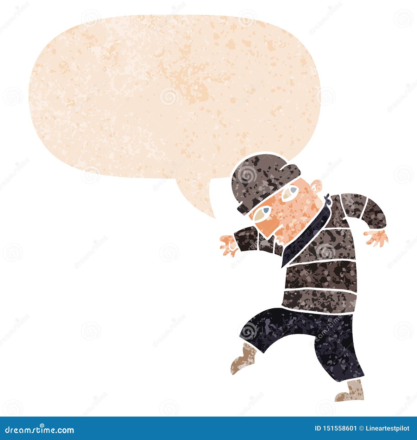 Sneaking Thief, Burglar Or Robber Holding Gun And Carrying Case Full Of ...