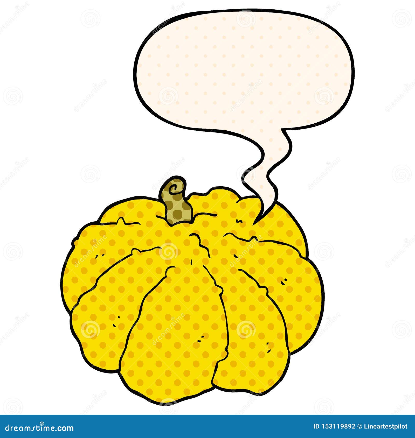 A Creative Cartoon Squash and Speech Bubble in Comic Book Style Stock ...