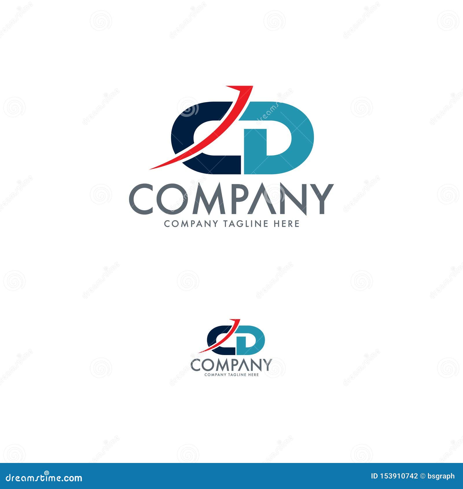 Creative CD Logo Design Template Stock Vector - Illustration of ...