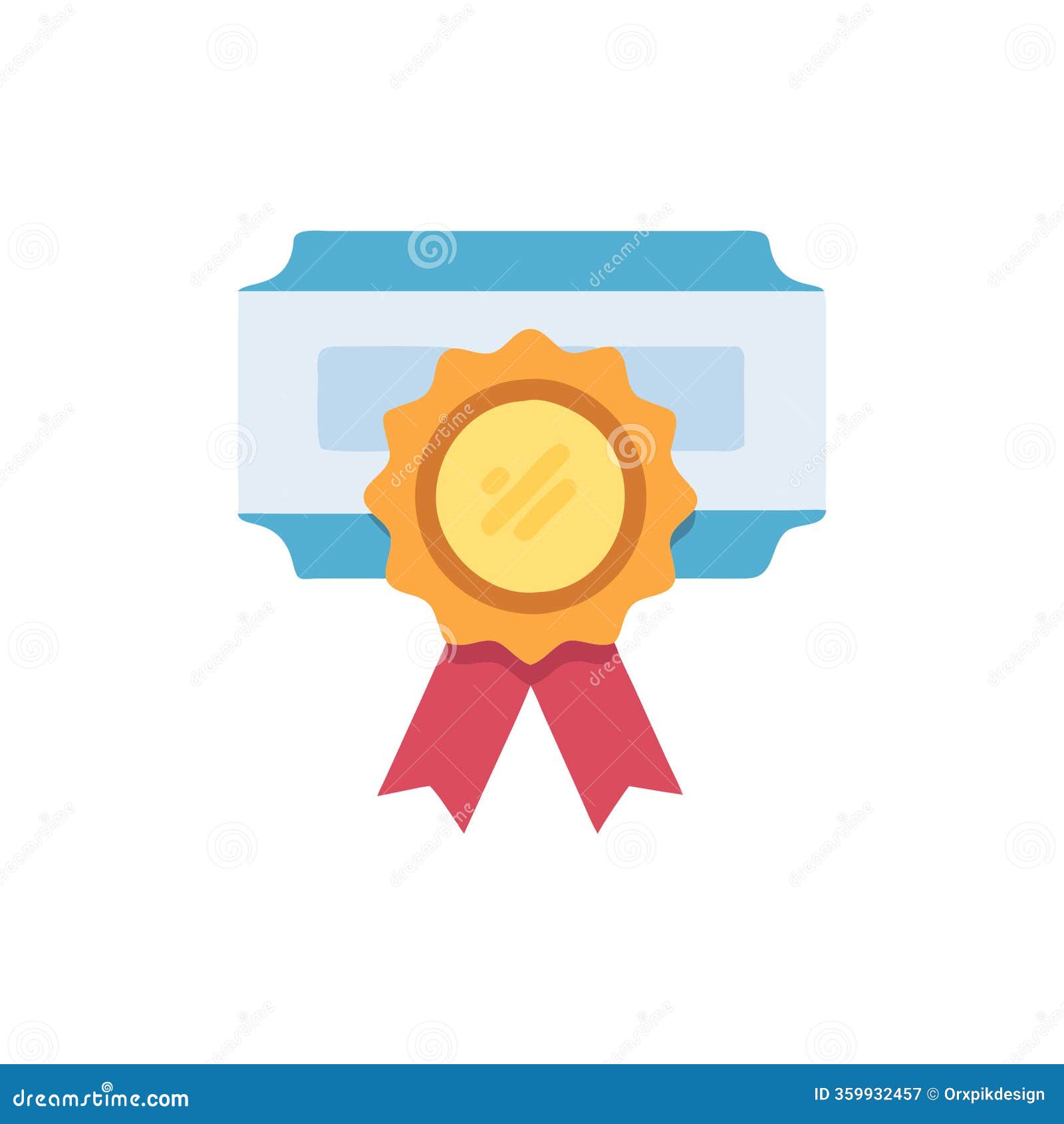 Creative Certificate Seal Icon for Educational Use Stock Illustration ...
