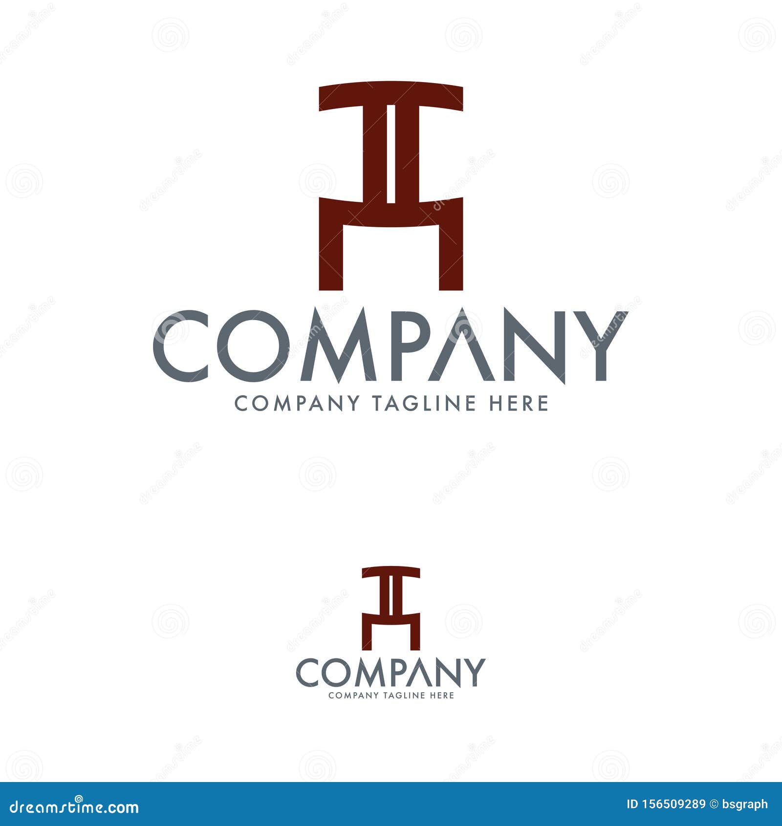 Creative Chair Logo Design Template Stock Illustration - Illustration ...