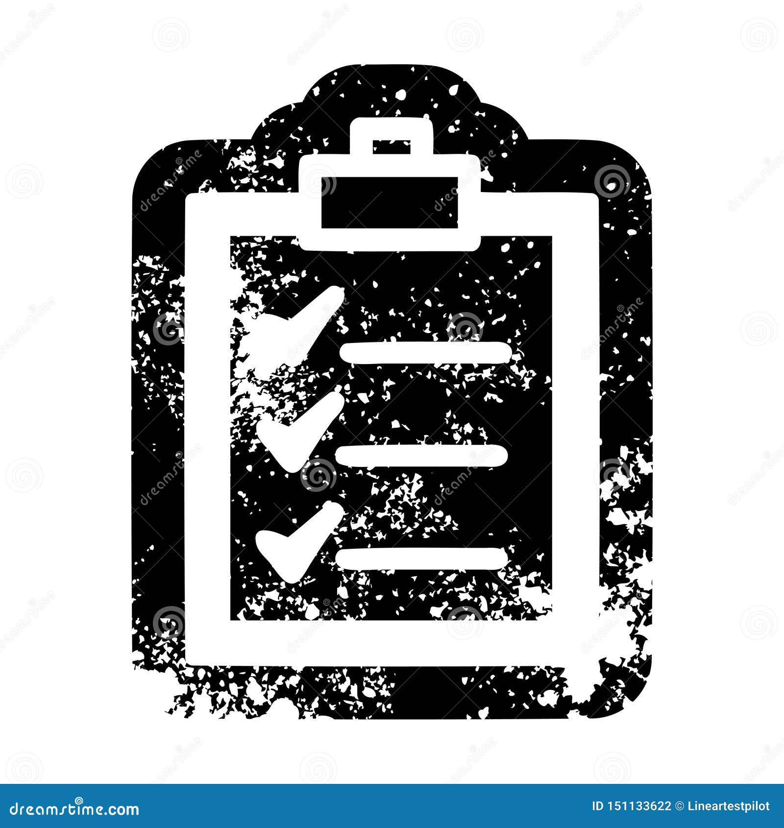 A creative check list icon stock vector. Illustration of board - 151133622