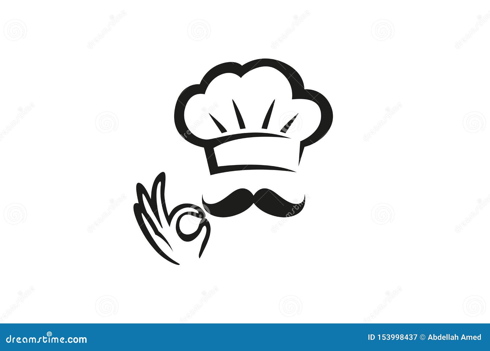 Creative Chef Hand Sign Logo Design Vector Symbol Illustration Stock ...
