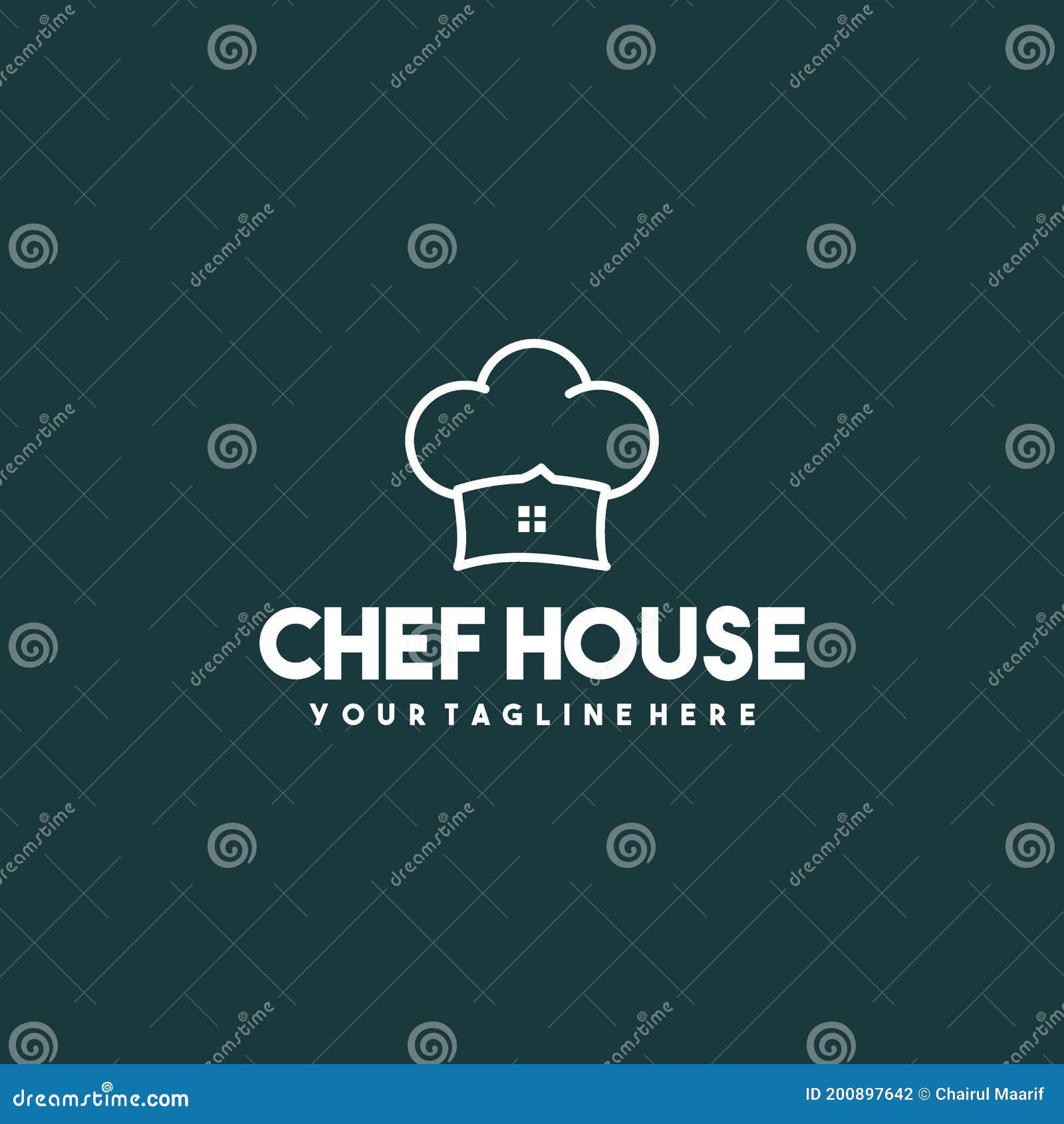 Creative Chef House Logo Design Stock Illustration - Illustration of ...