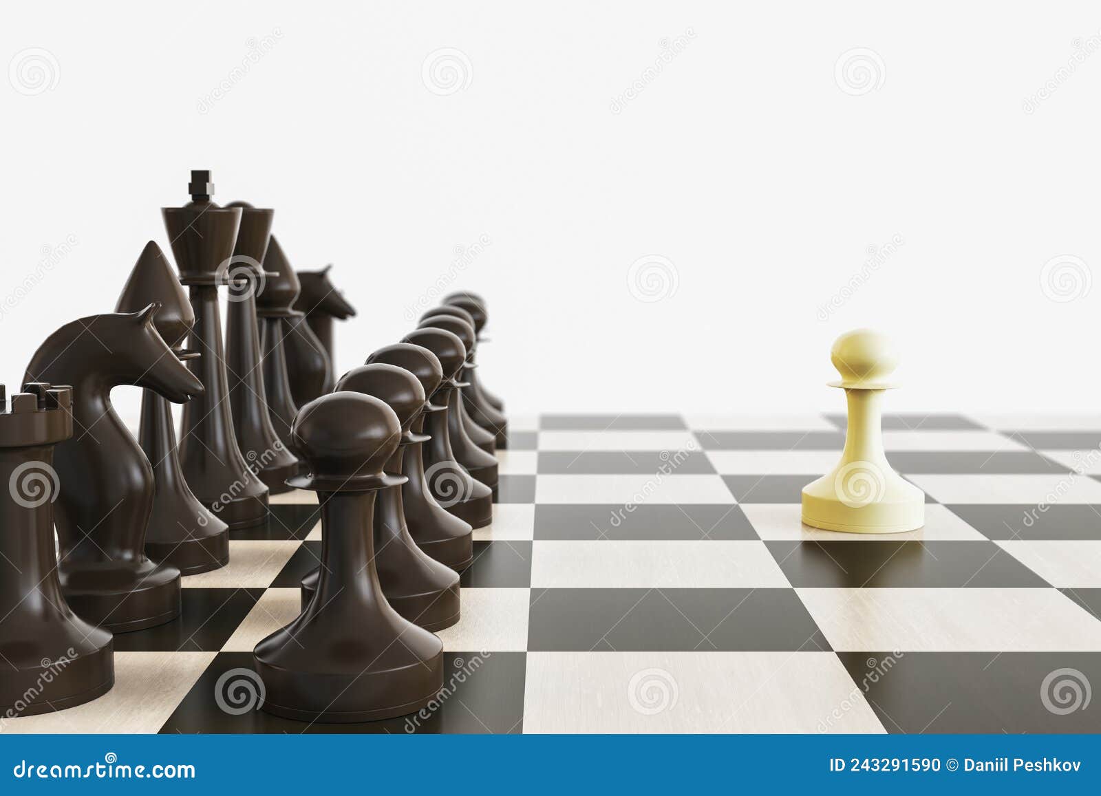 Creative Chess Board With White Mock Up Background. Game And Strategy ...